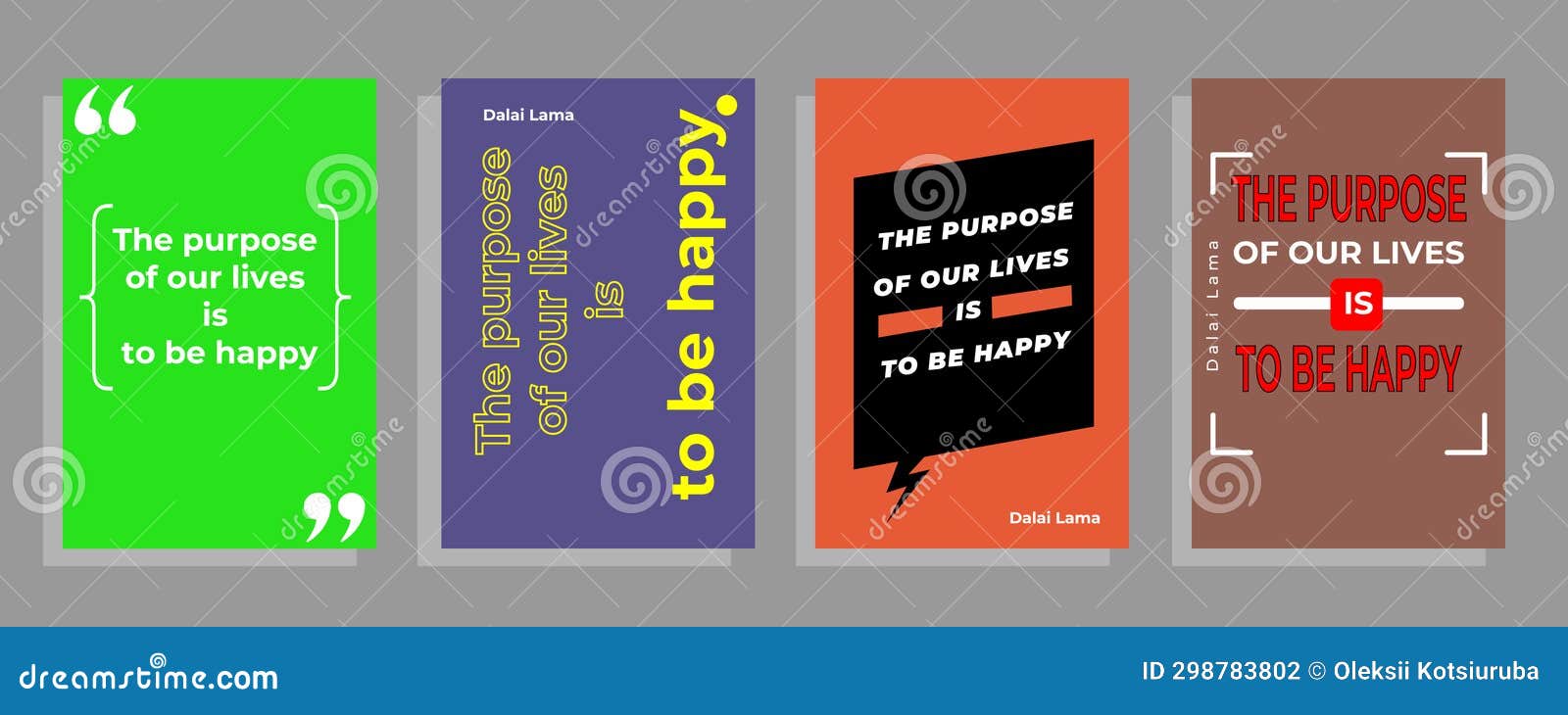 Set of Colorful Banners with Quote Frames Stock Vector - Illustration ...
