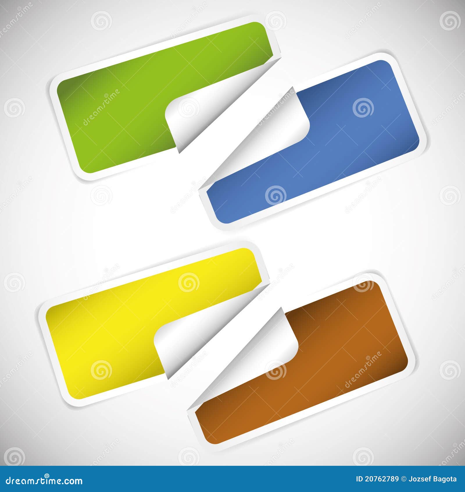 Set of Colorful Blank Labels Stock Vector - Illustration of special ...