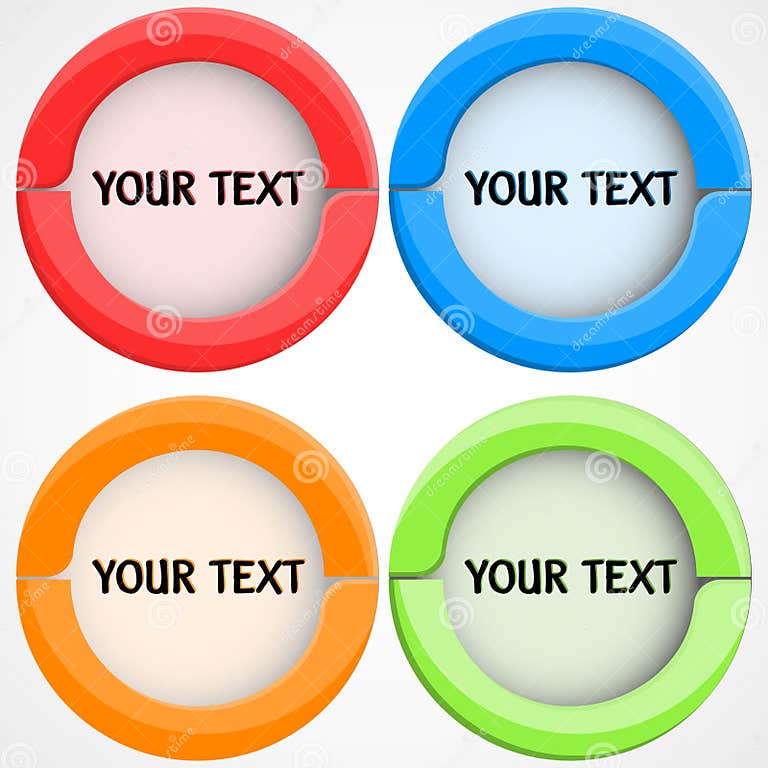 Set of colorful buttons stock vector. Illustration of last - 25210263