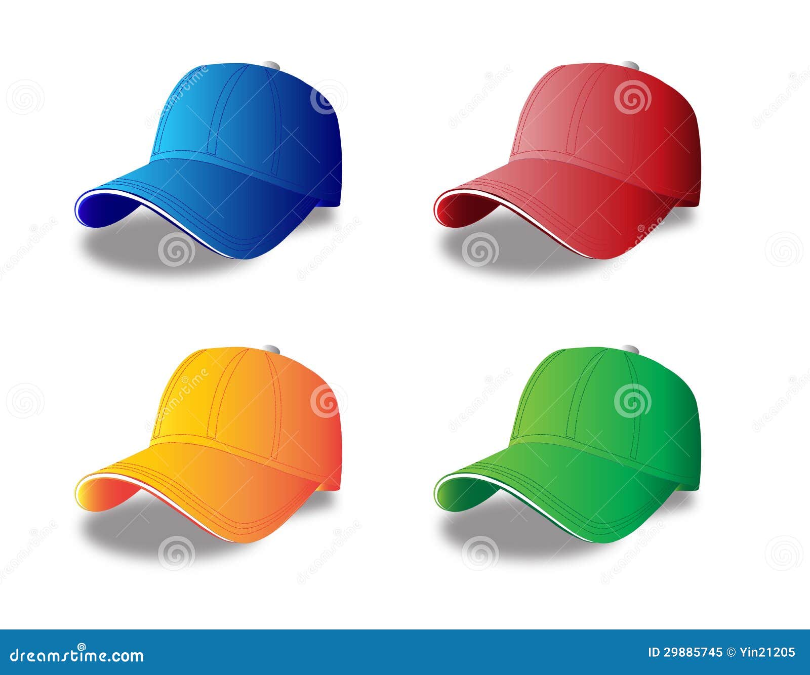 Caps stock illustration. Illustration of cloth, popular - 29885745