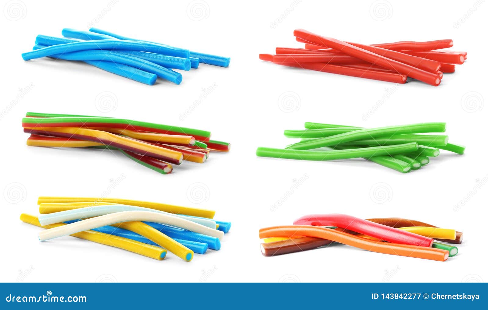 Set of Colorful Chewing Candies on White Stock Image - Image of chewy ...