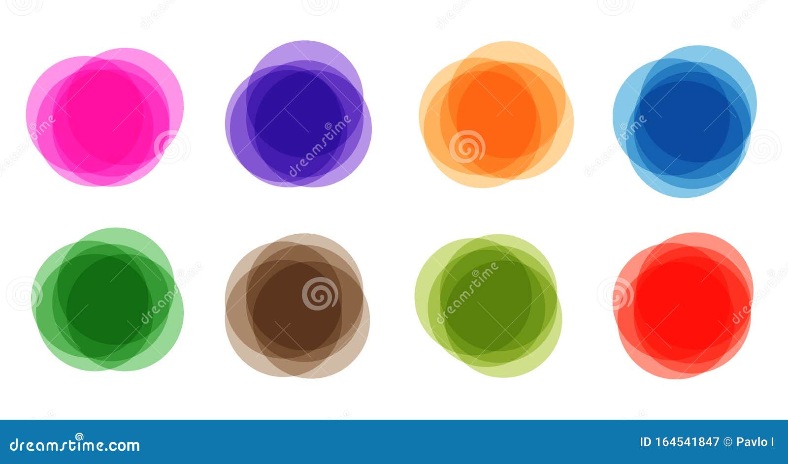 Set Colorful Circle Banners - Vector Stock Vector - Illustration of ...
