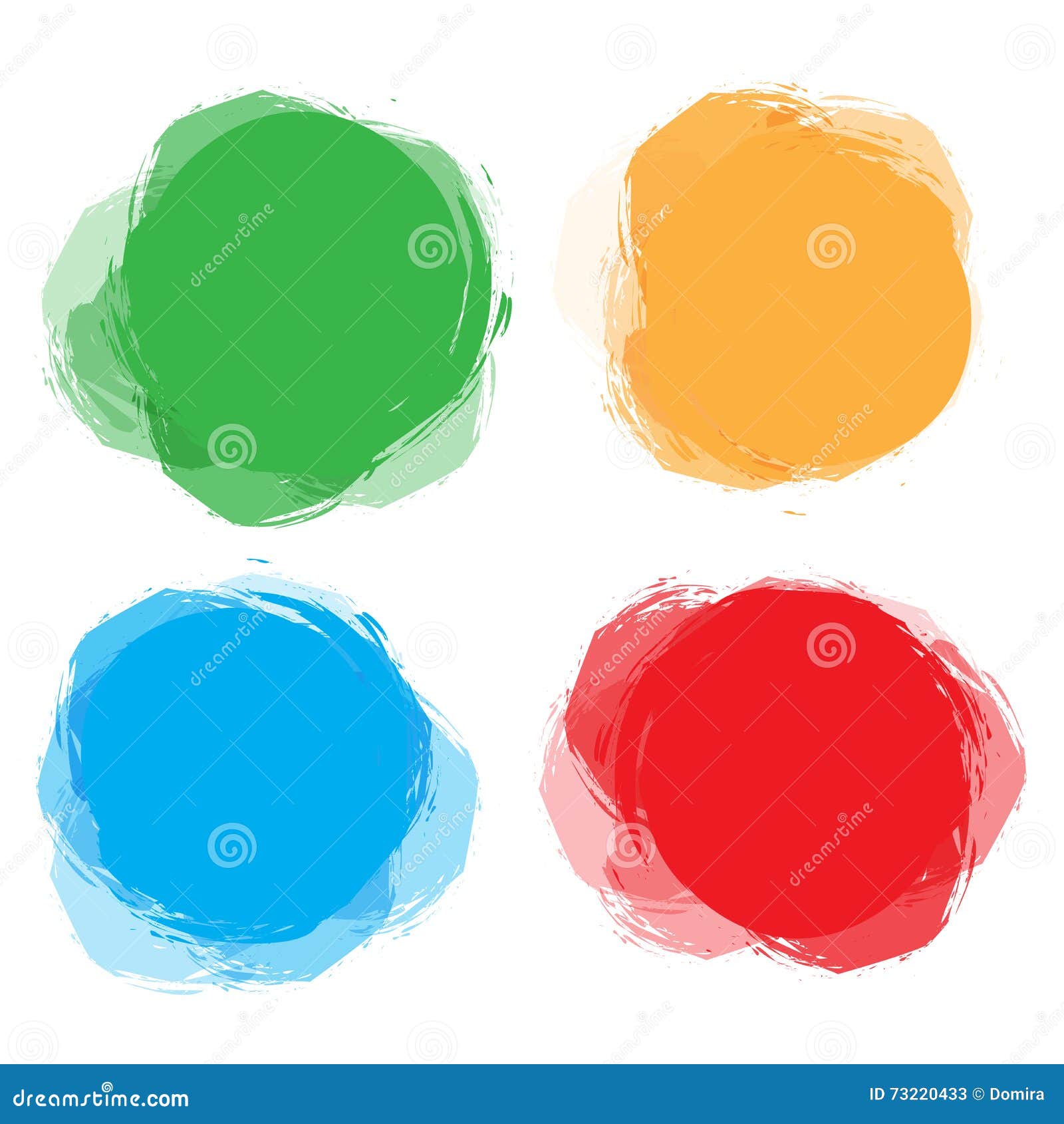 Set of Colorful Circular, Round Abstract Banners. Template for Design ...