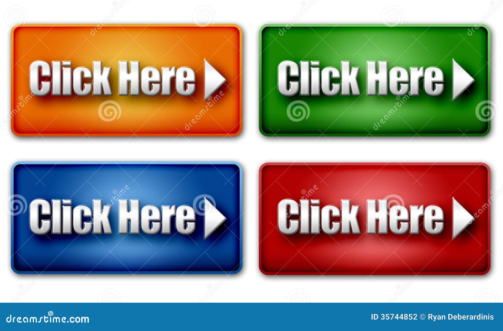 Set of Colorful Click Here Web Buttons Stock Illustration ... Set of Colorful Click Here Web Buttons Stock Illustration ...