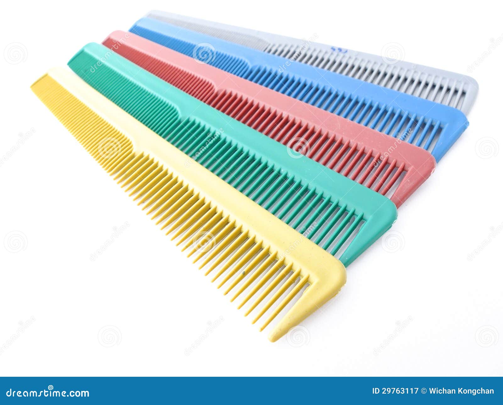 Set of colorful combs stock image. Image of elegance - 29763117