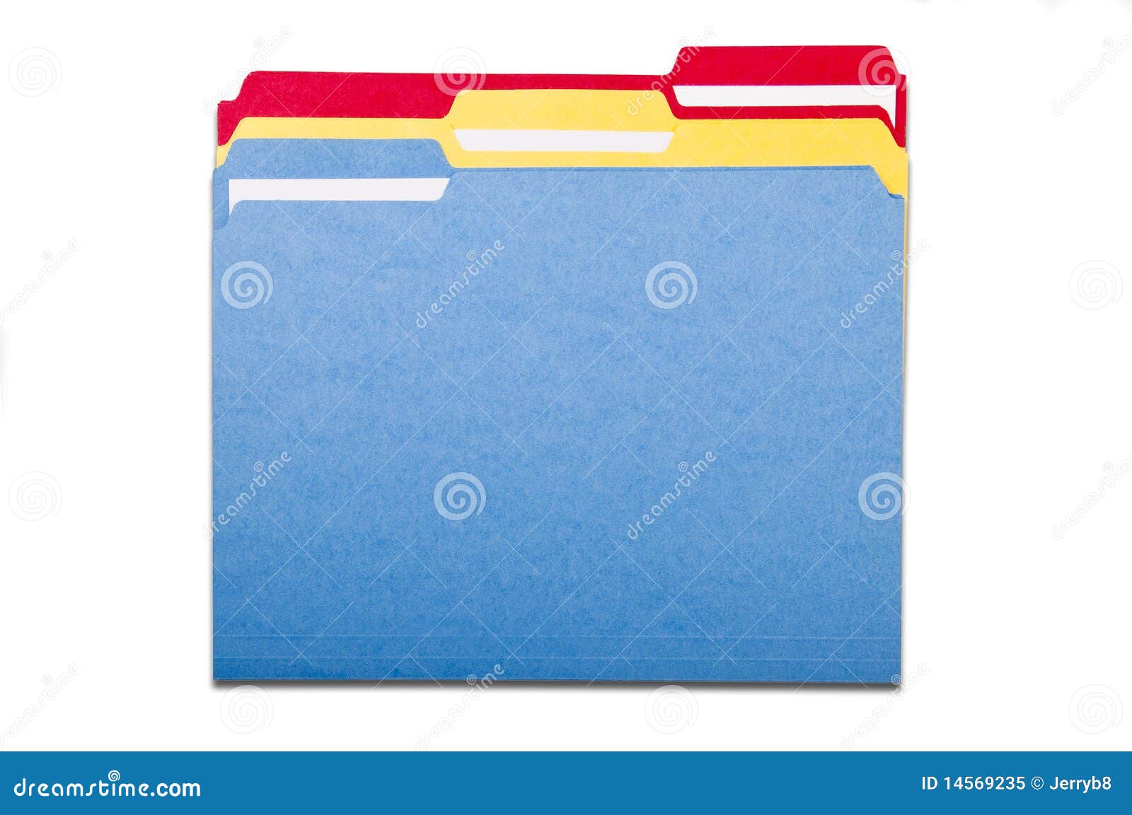 Set of Colorful File Folders Stock Image - Image of files, isolated ...