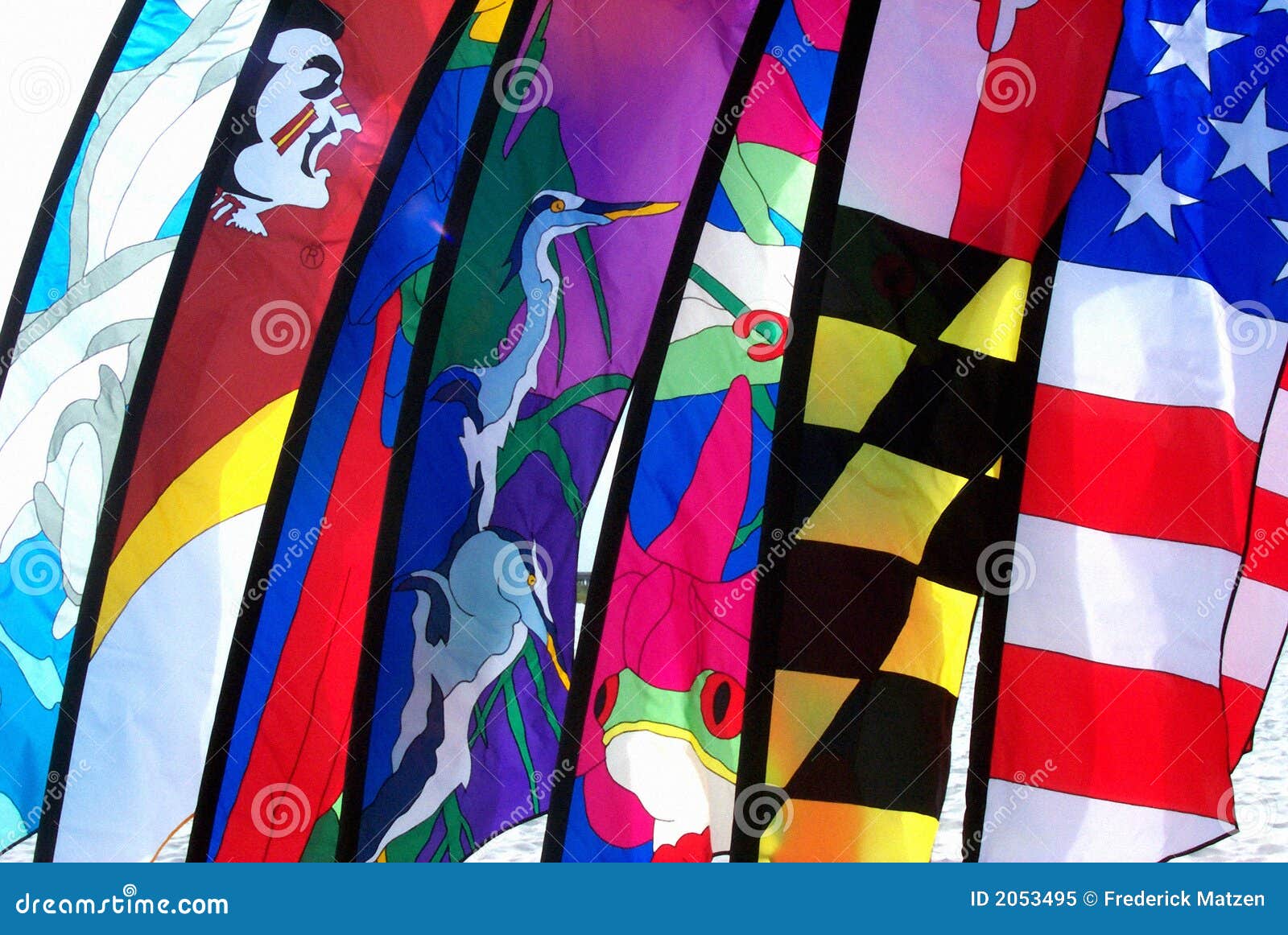 Set of colorful flags stock image. Image of colourful - 2053495