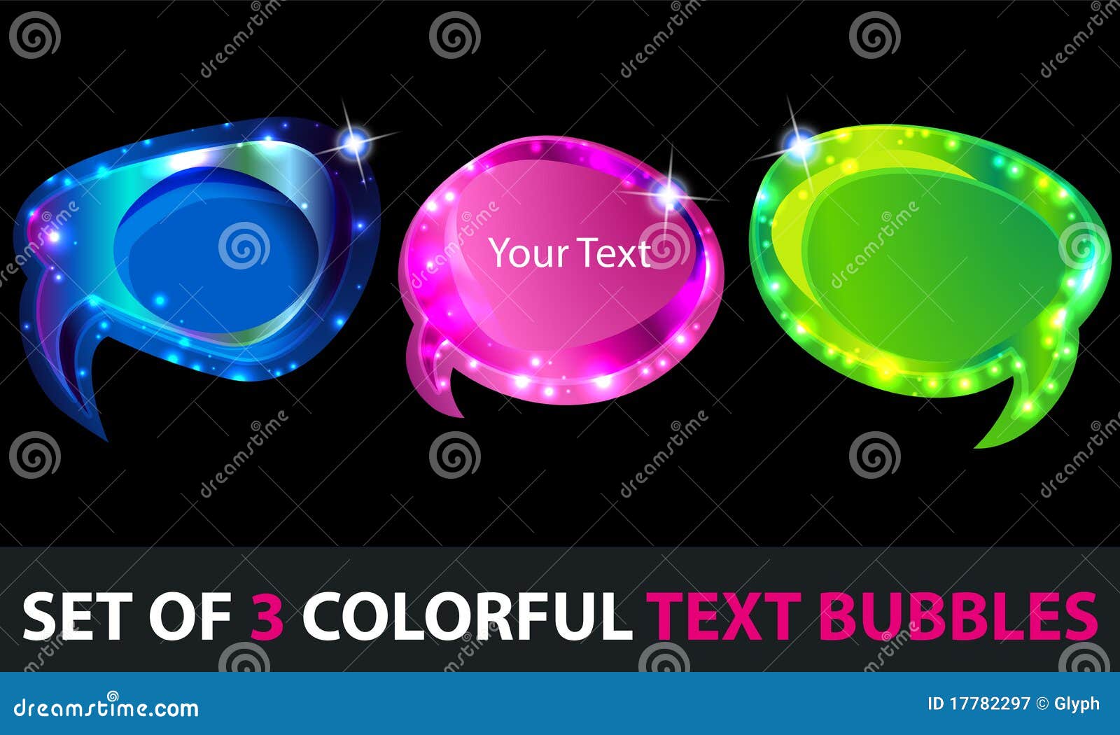 Set of Colorful Glowing Textboxes Stock Vector - Illustration of comic ... Set of Colorful Glowing Textboxes Stock Vector - Illustration of comic ...