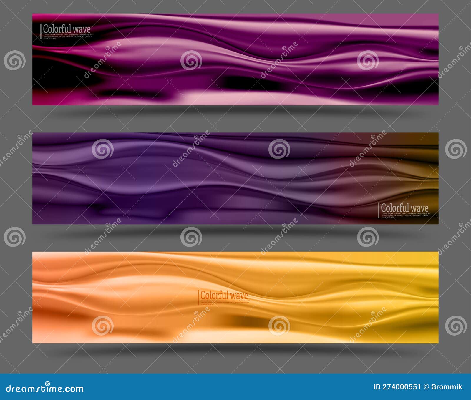 A Set of Colorful Gradient Backgrounds. Template for Poster, Banner ...