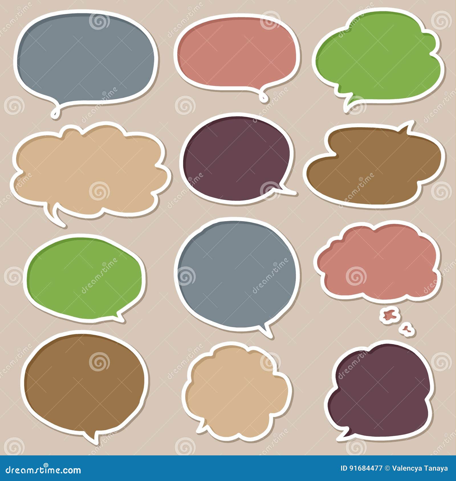 Colorful Speech Thought Bubbles Stock Illustrations – 1,531 Colorful ...