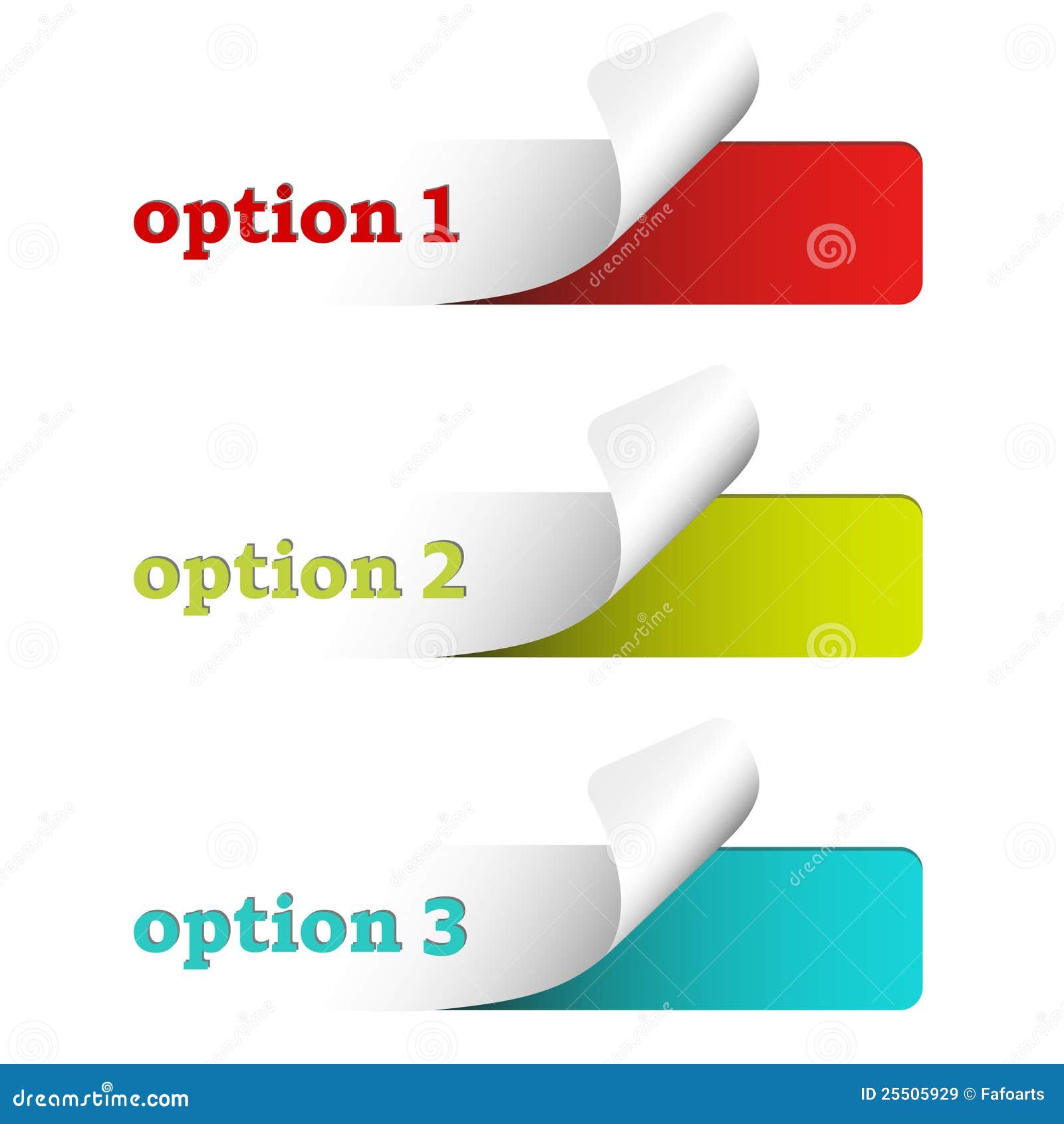 Set of colorful labels stock vector. Illustration of paper - 25505929