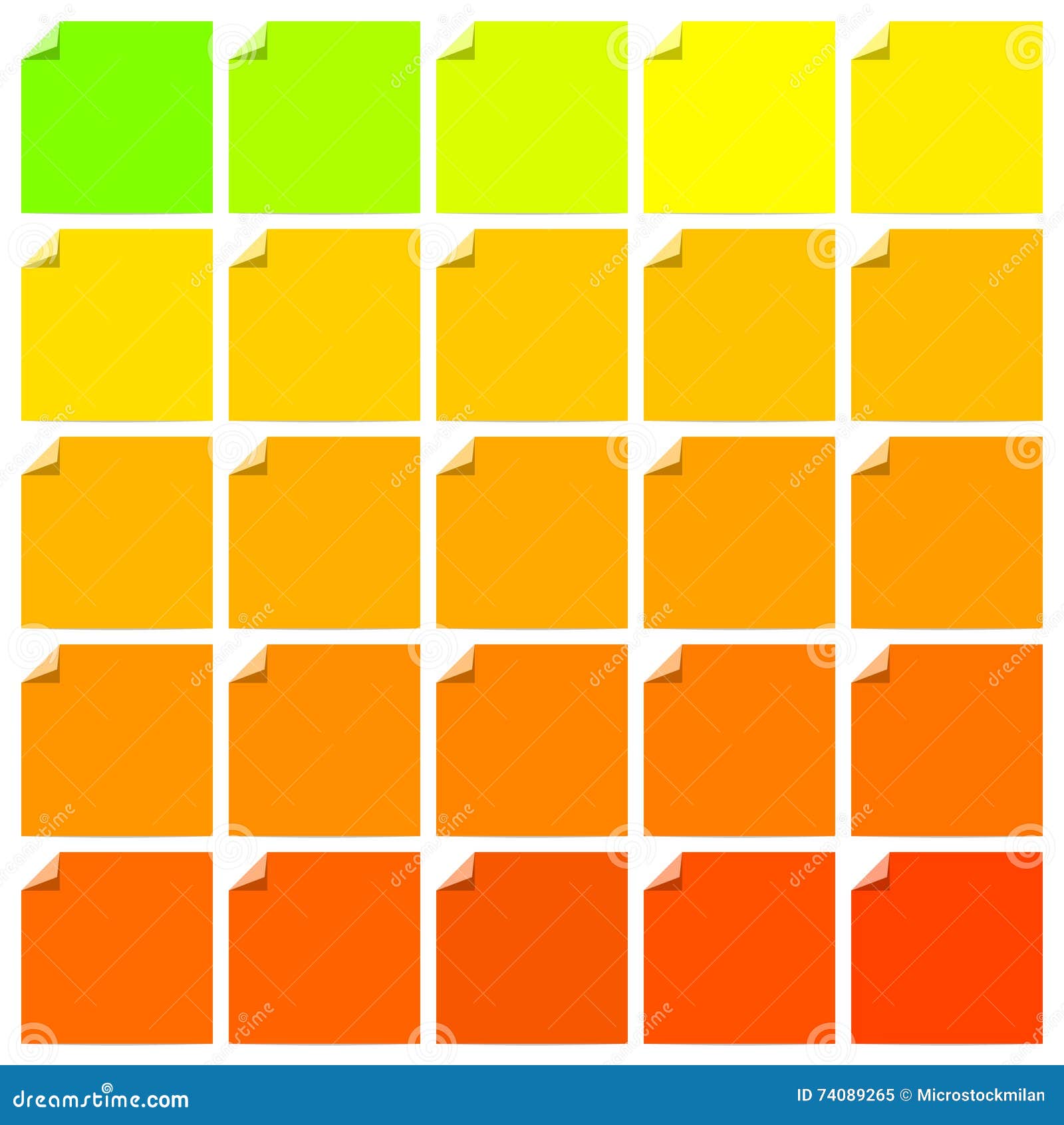 Set of Colorful Labels with Folded Corner Stock Vector - Illustration ...