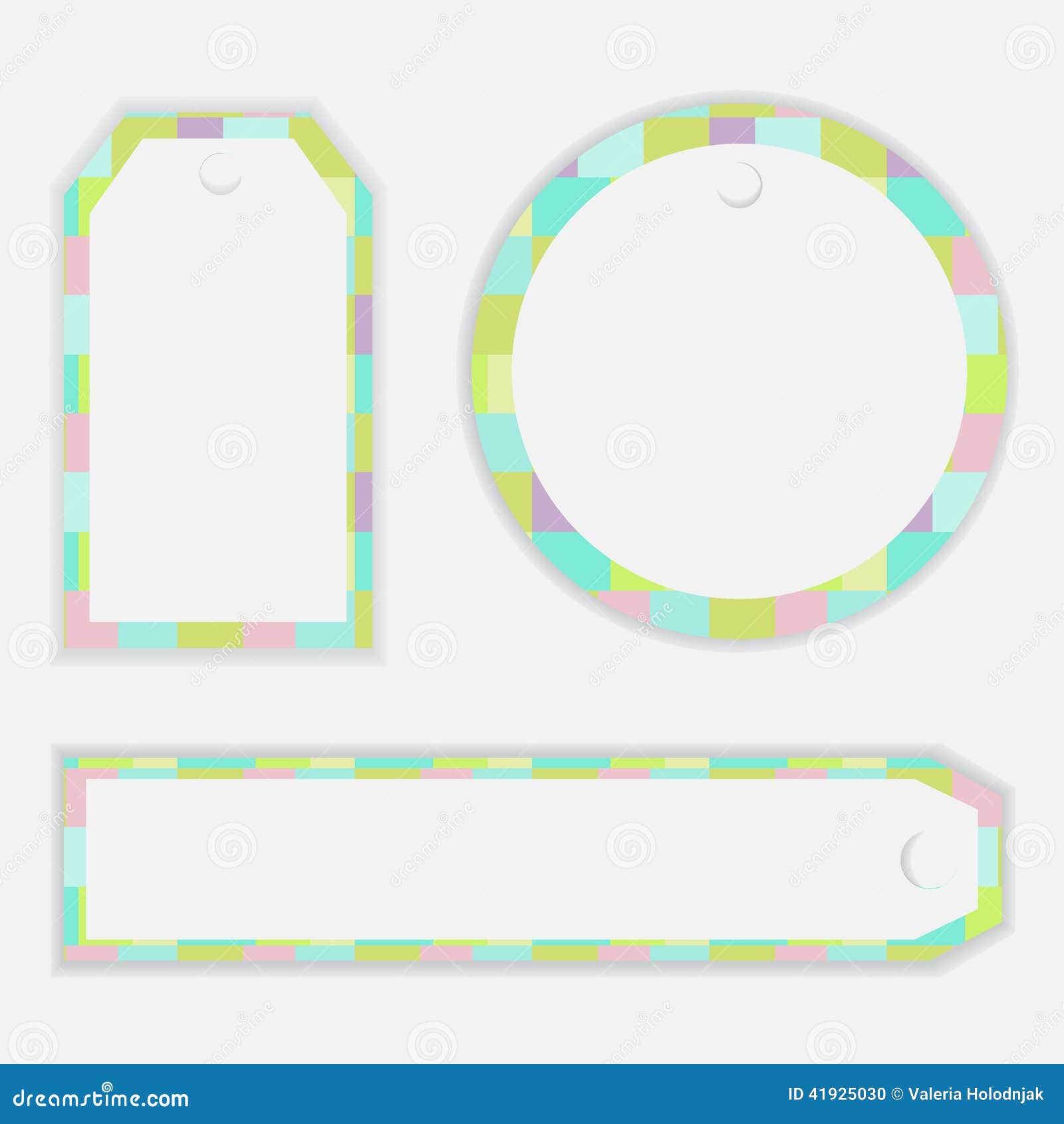 Set of colorful labels stock illustration. Illustration of circle ...