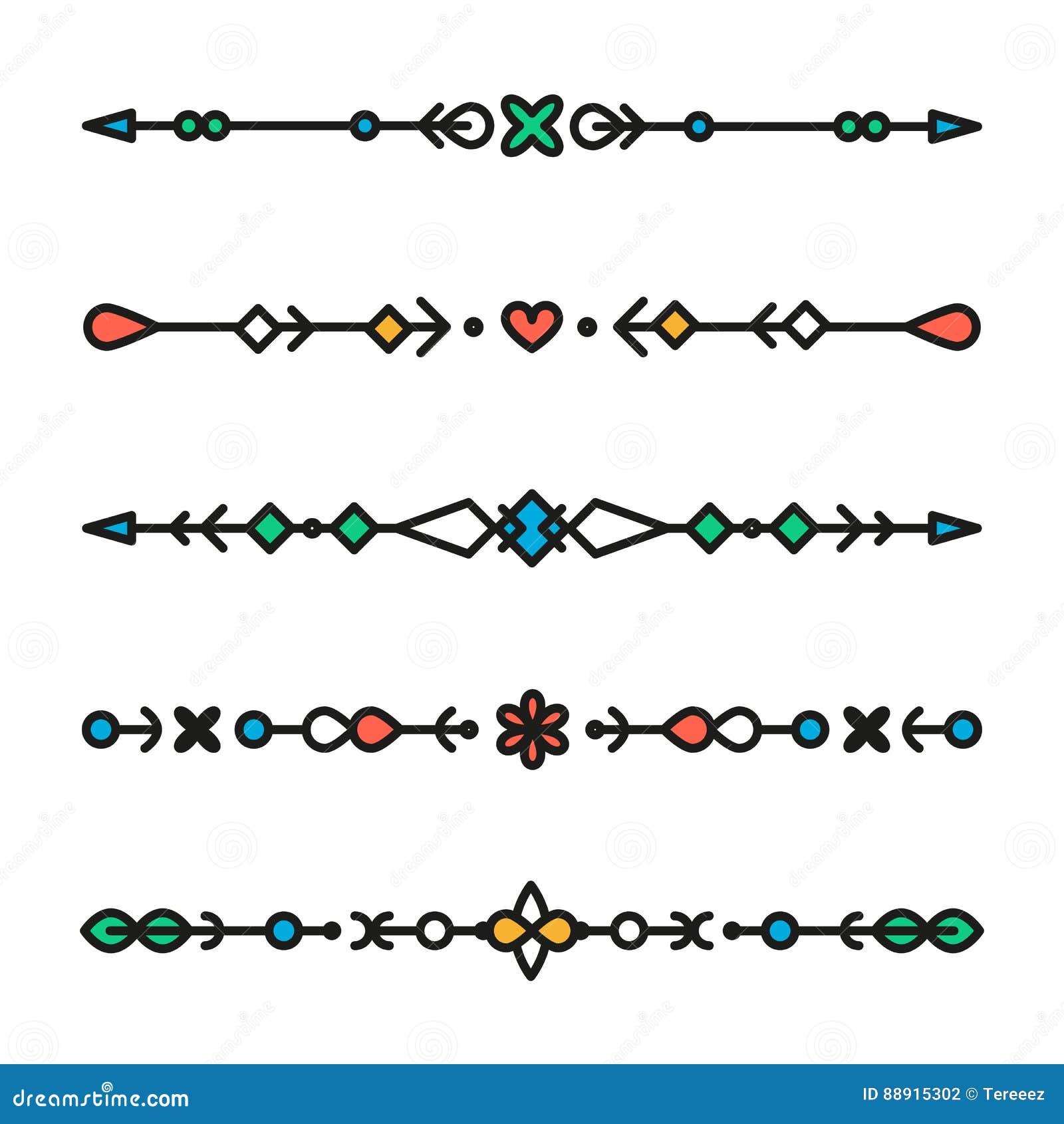 Dividers Vector Set Isolated. | CartoonDealer.com #84651704
