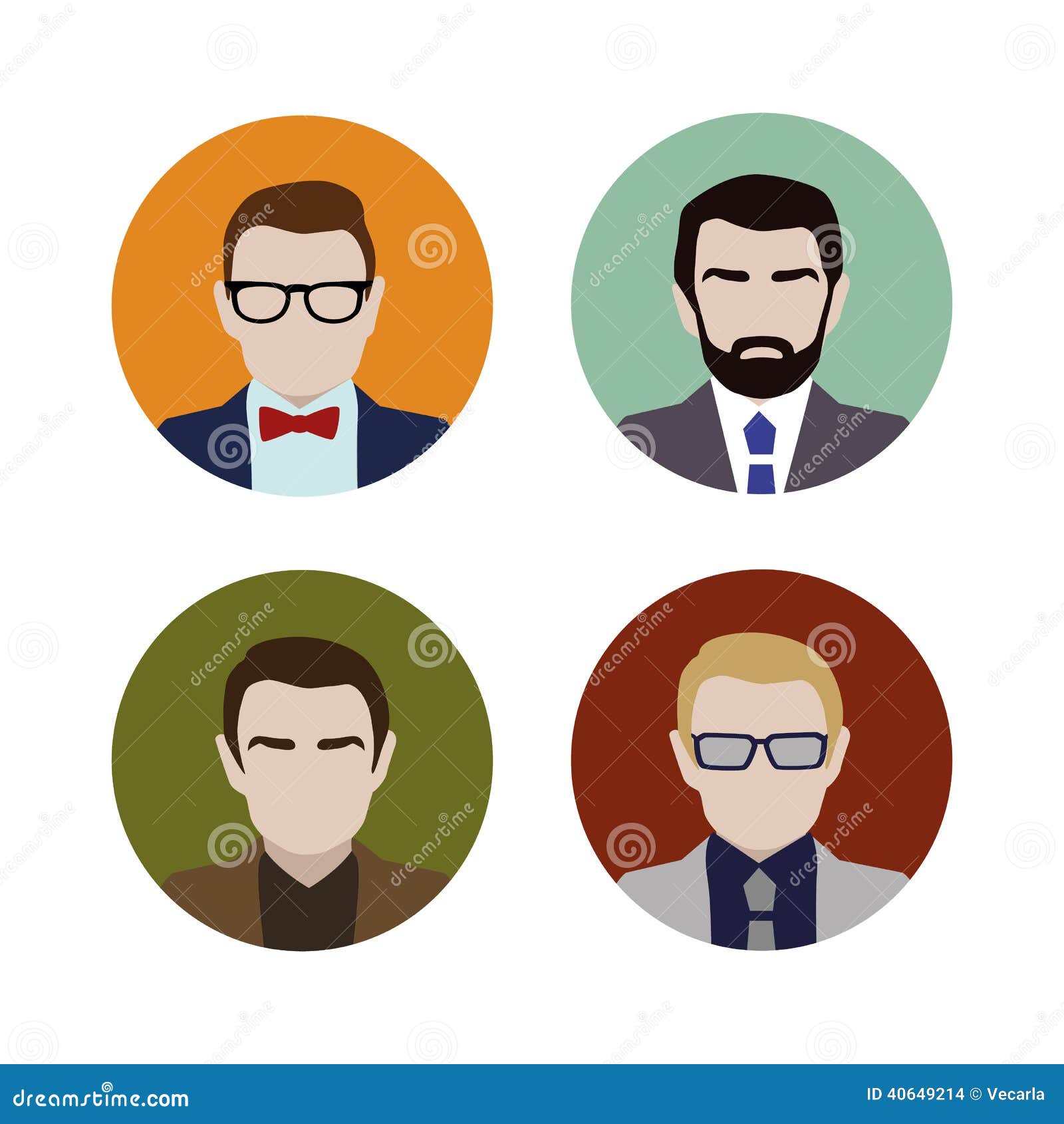 Set colorful male faces stock vector. Illustration of circle - 40649214