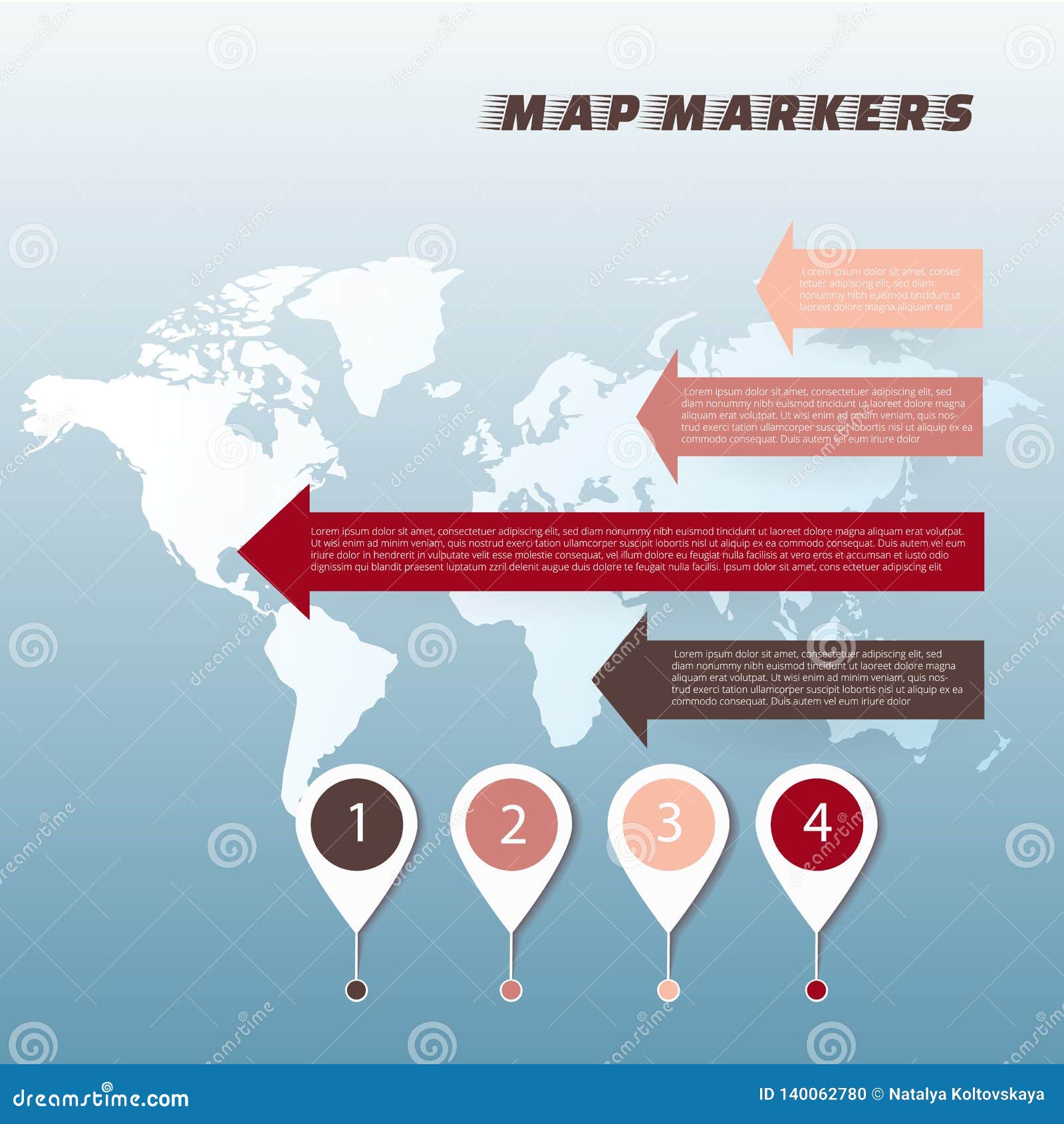 Set of Colorful Map Markers / Map Pointer / Location Icon. Concept of ...