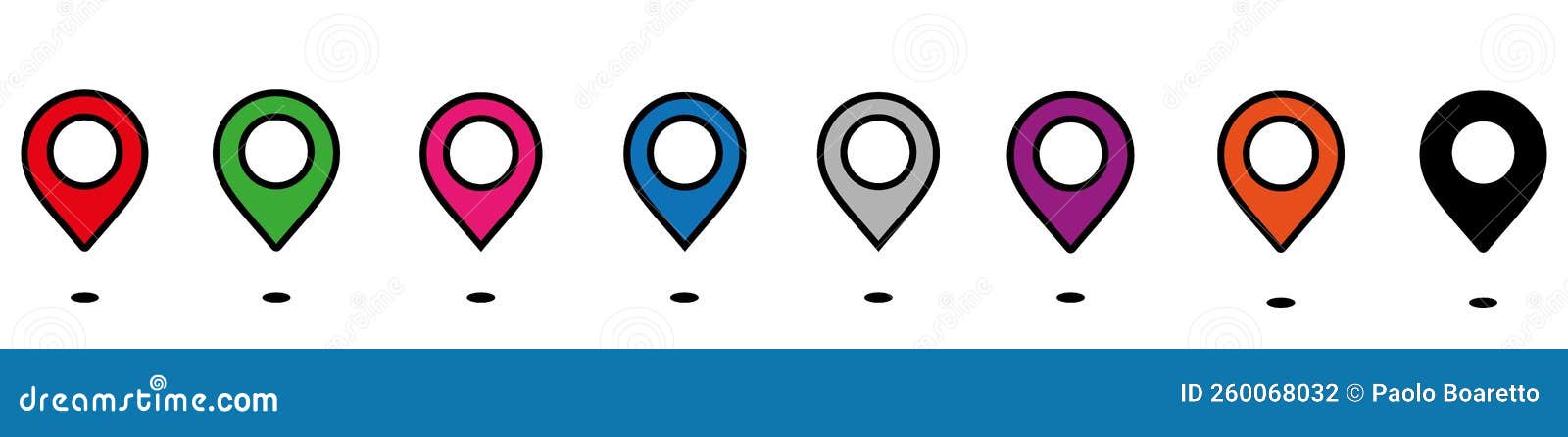 Set of Colorful Map Pointer. Map Pins, Markers. Location Icons for Map ... Set of Colorful Map Pointer. Map Pins, Markers. Location Icons for Map ...