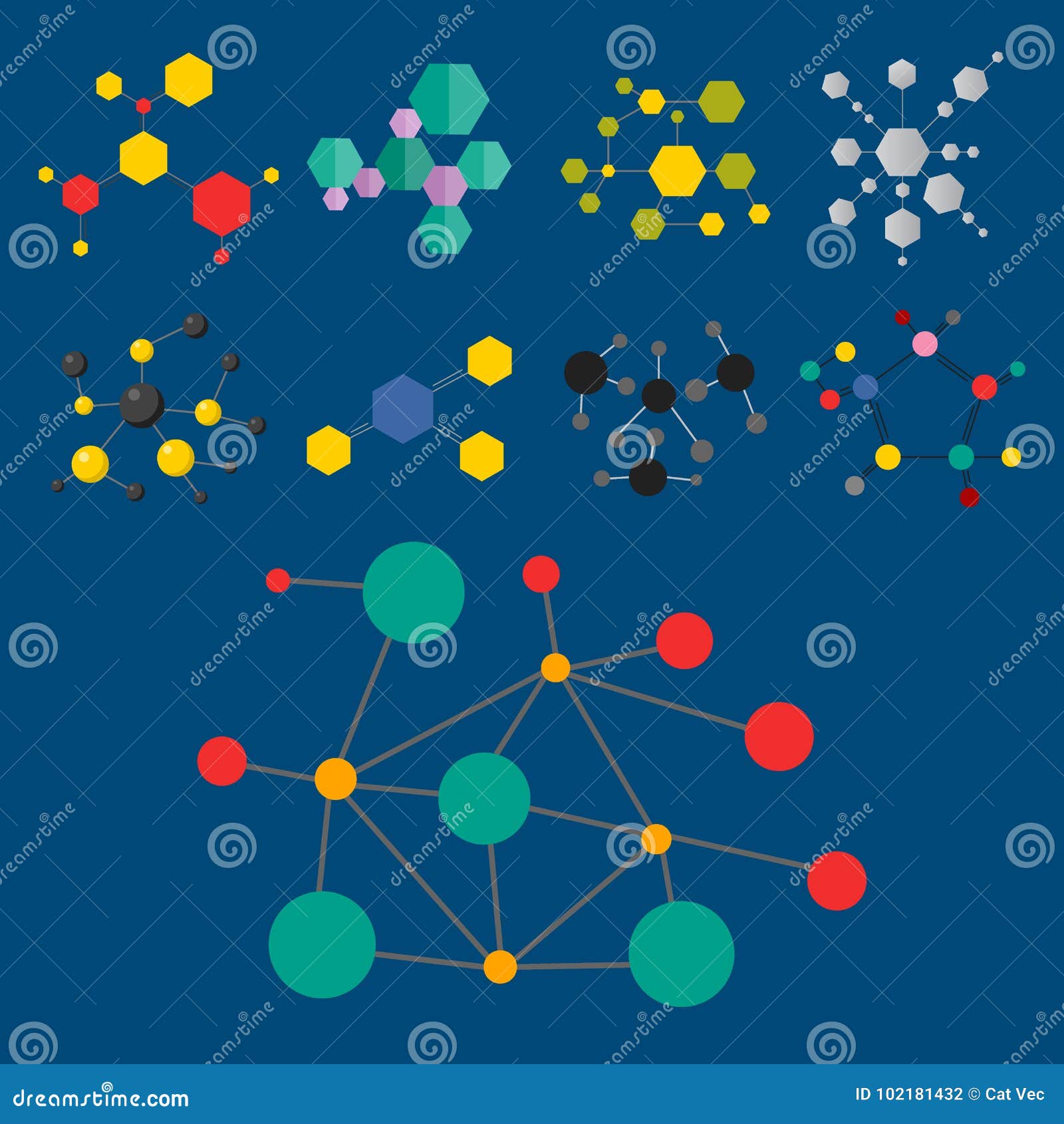 Colorful Molecular Structures in the Form of Sphere Structure ...