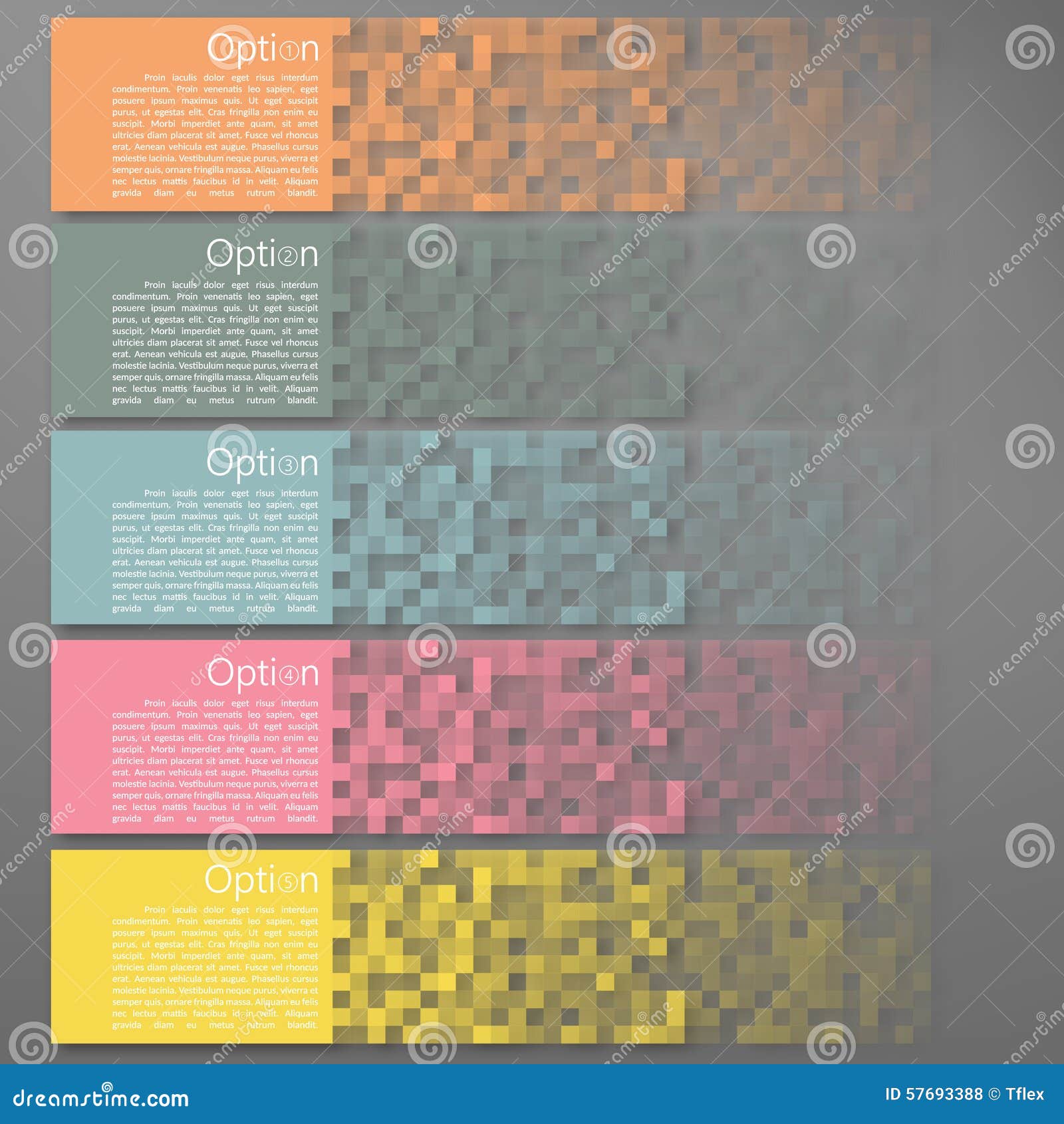 Pixel Banners. Digital Pixelated Header Tags. Square, Circle And ...