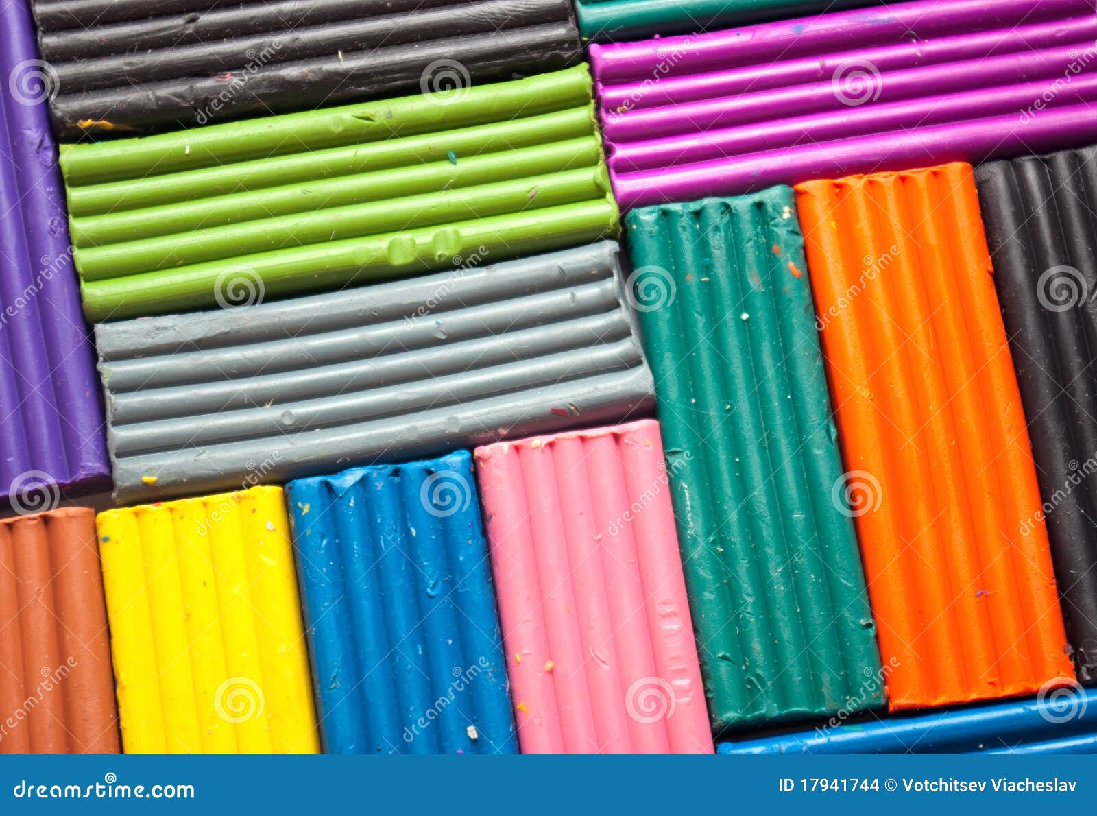 Set colorful plasticine stock photo. Image of color, design - 17941744
