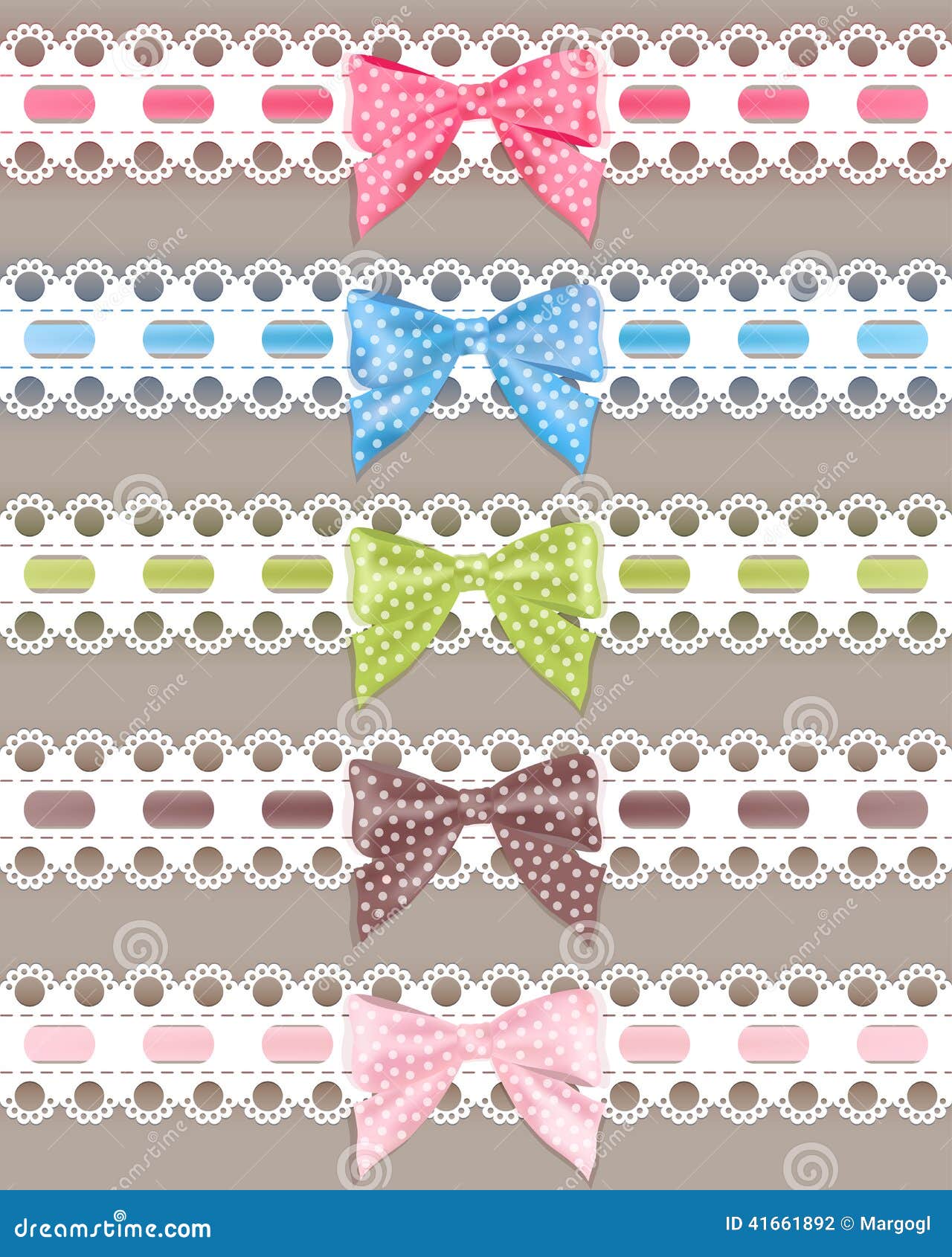 Set colorful ribbon. stock vector. Illustration of band - 41661892