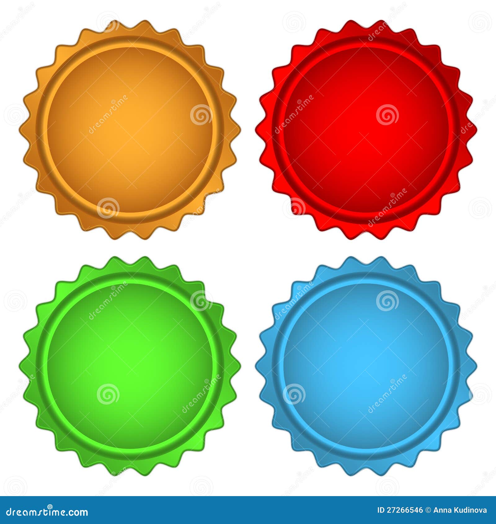 Set of Colorful Sample Stickers Stock Vector - Illustration of number ...