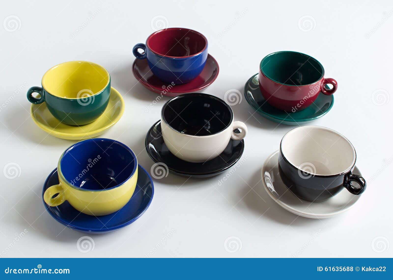 Set of colorful small cups stock photo. Image of colorful - 61635688