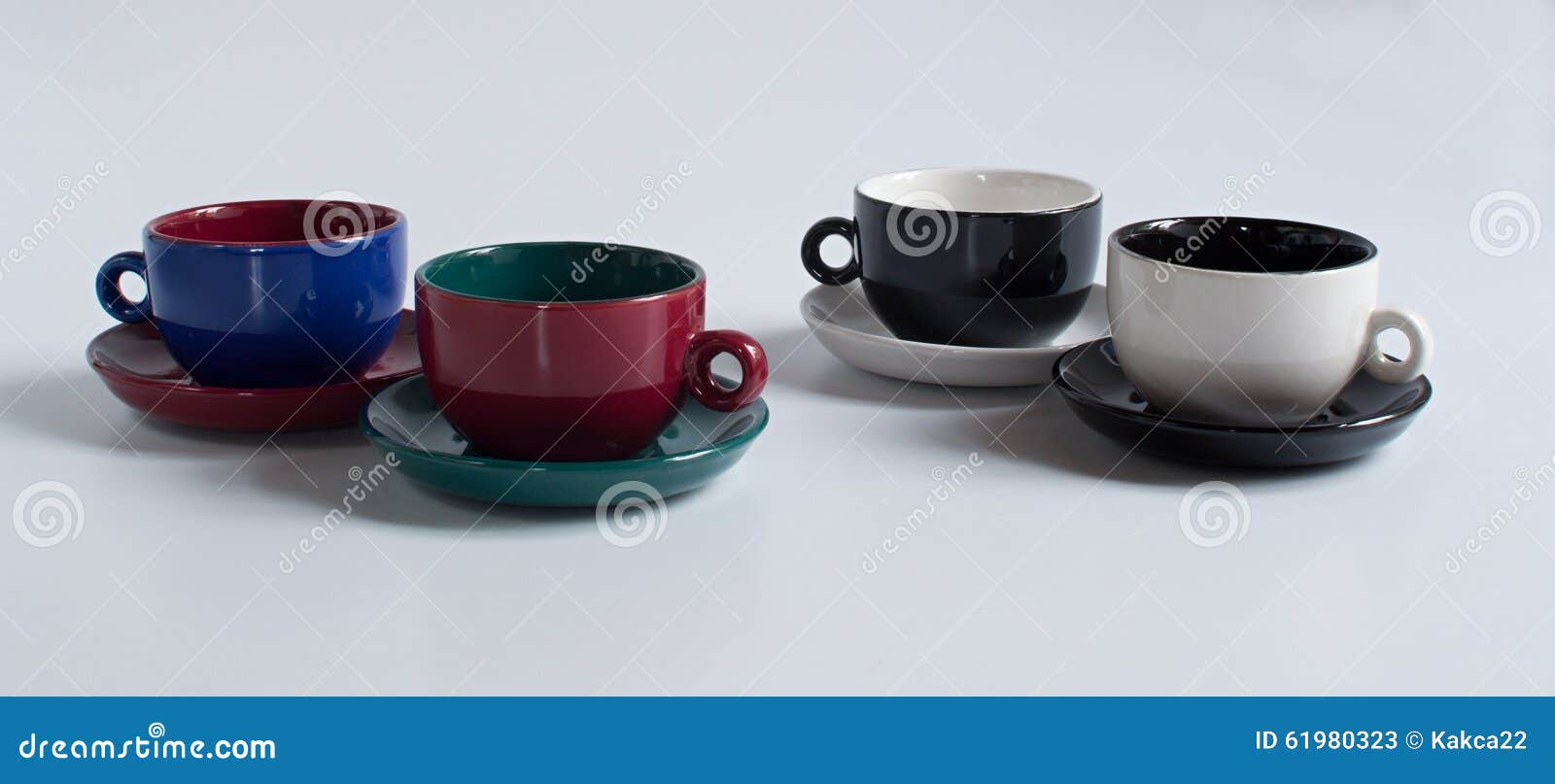 Set of colorful small cups stock image. Image of kitchen - 61980323