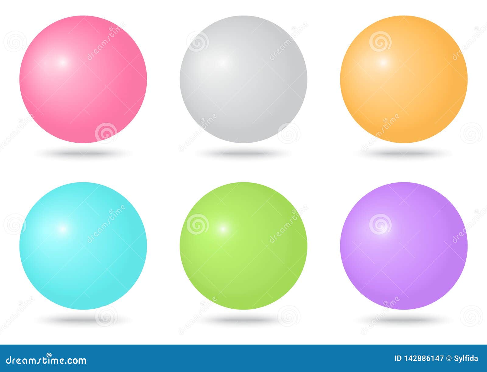 Set of Colorful Spheres. Vector Illustration Stock Illustration ... Set of Colorful Spheres. Vector Illustration Stock Illustration ...