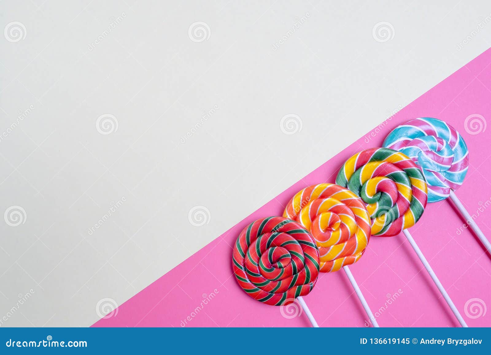Set of Colorful Spiral Lollipops on Colored Paper Stock Image - Image ... Set of Colorful Spiral Lollipops on Colored Paper Stock Image - Image ...