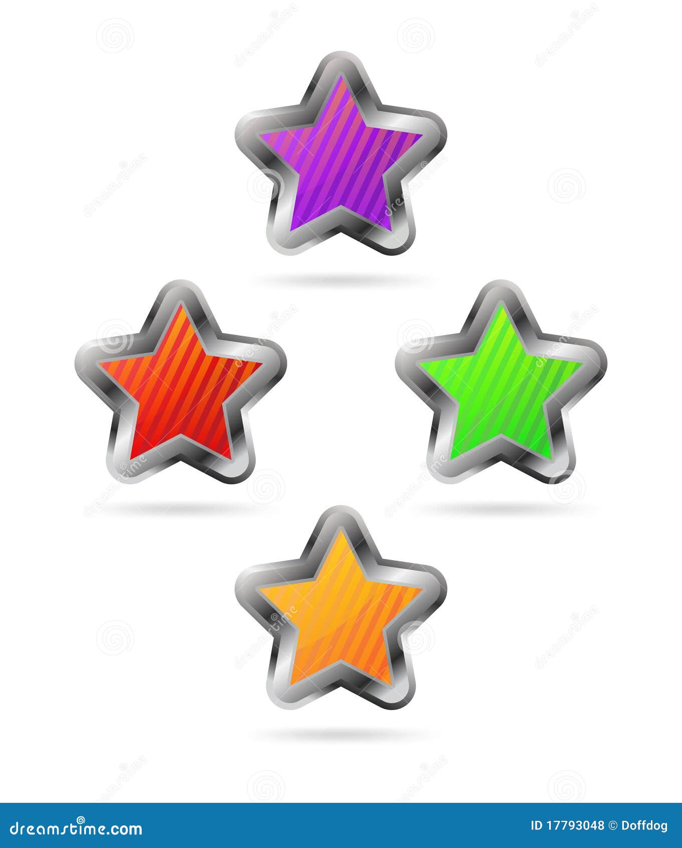 Set of colorful stars stock vector. Illustration of design - 17793048