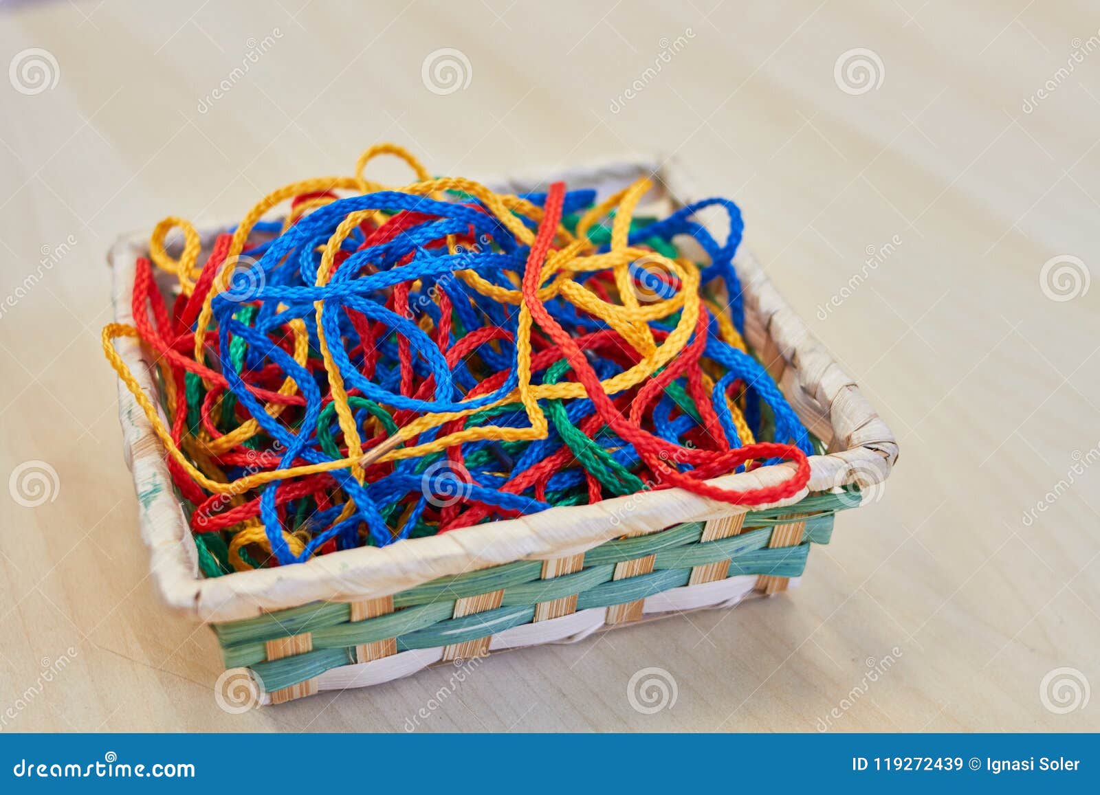 Set of Colorful Strings for School Crafts Stock Image - Image of ...