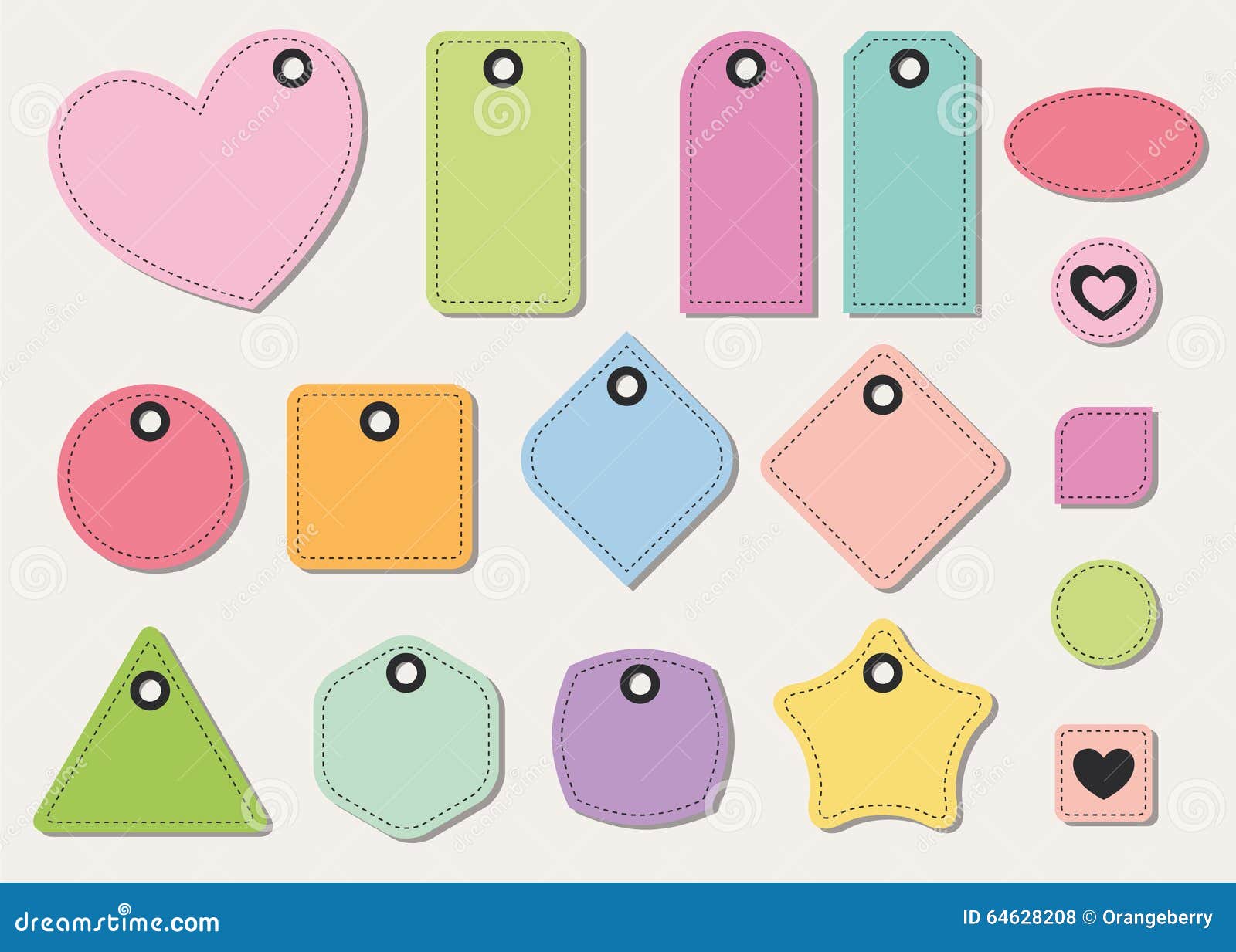 Set of Colorful Tags and Stickers Stock Vector - Illustration of ...