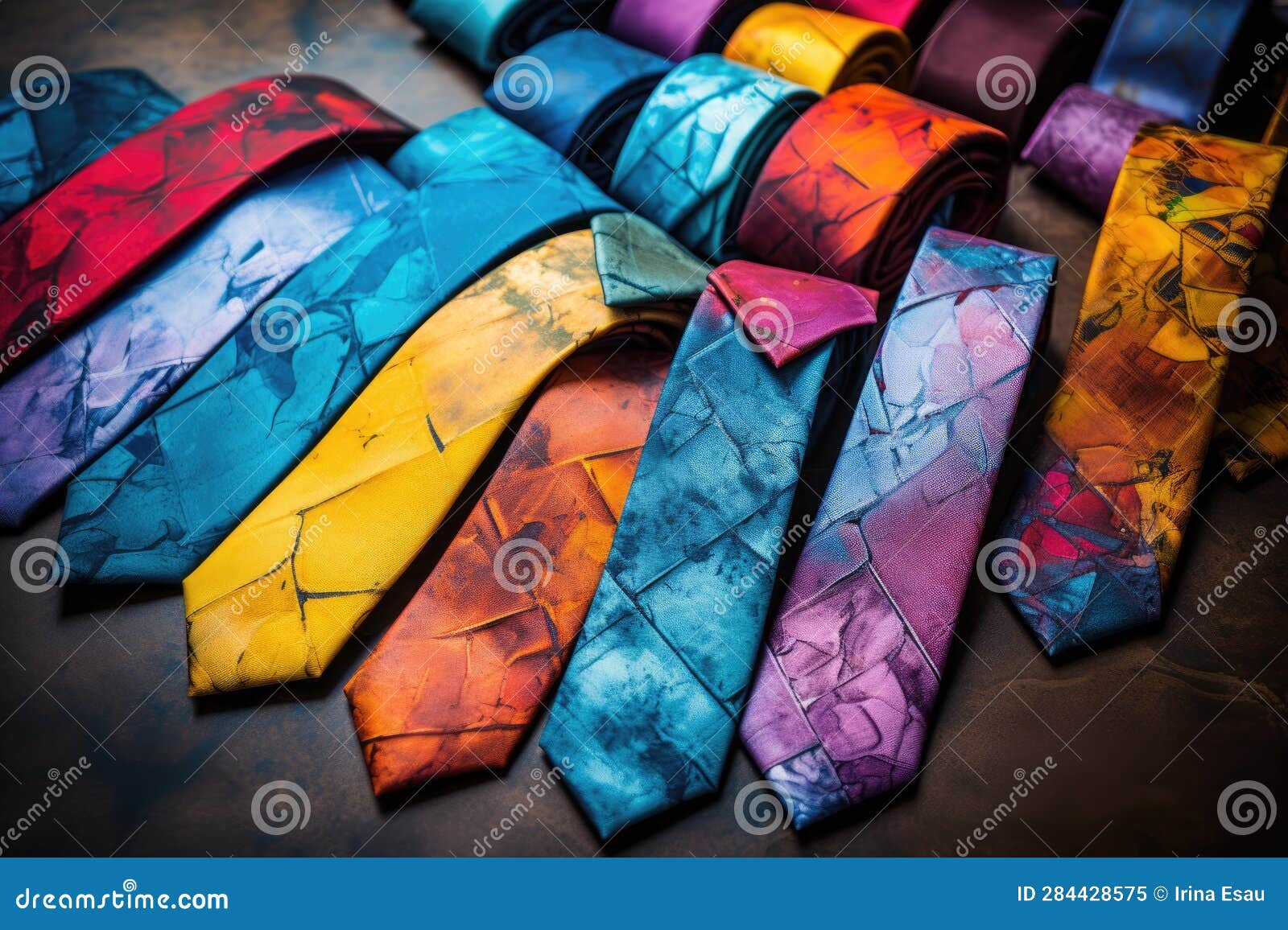 Set of Colorful Ties Isolated Stock Image - Image of group, fashion ...