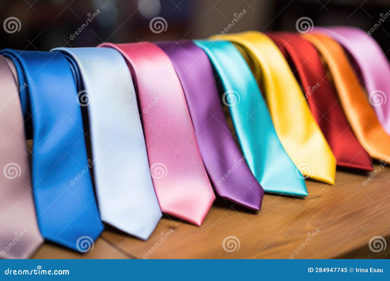 Set of Colorful Ties Isolated Stock Illustration - Illustration of shop ...