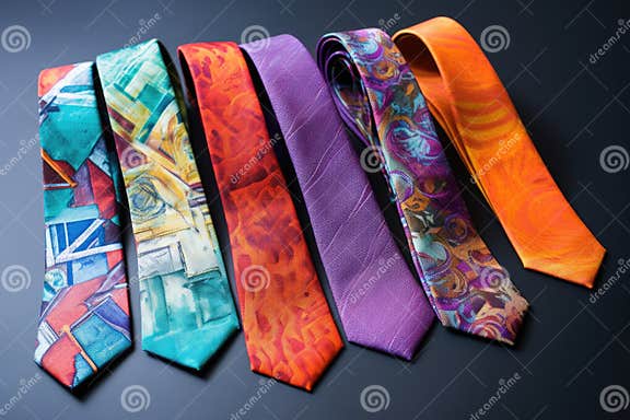 Set of Colorful Ties Isolated Stock Image - Image of professional, neck ...