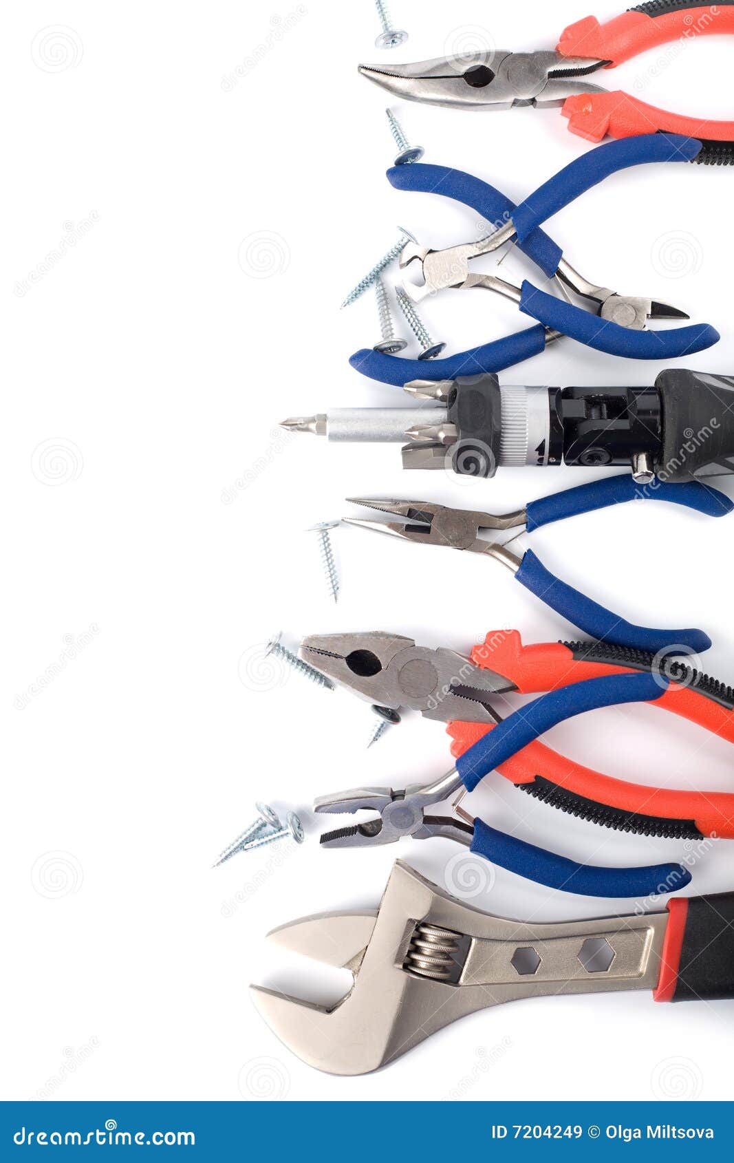 Set of Colorful Tools Isolated Stock Image - Image of mend ...