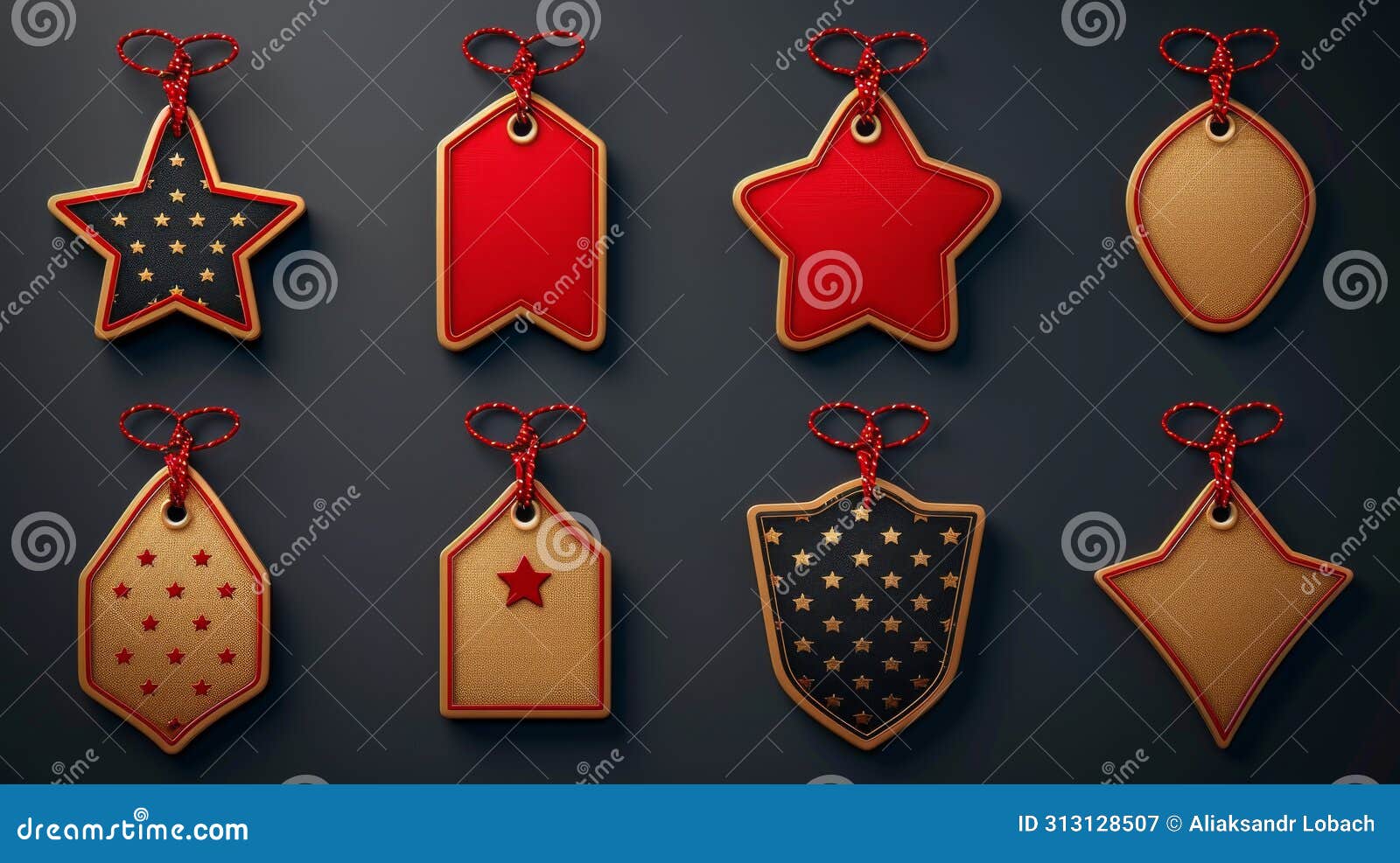 A Set of Colorful Trade Labels. Labels without Stickers Stock ...