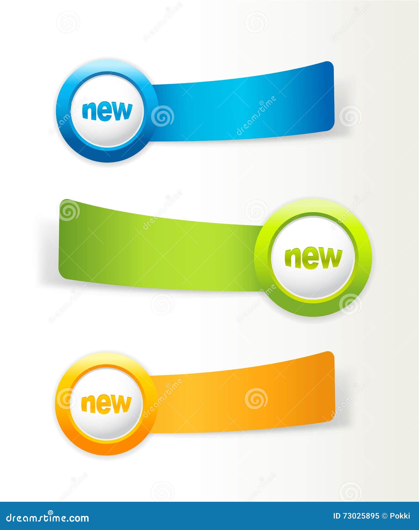 Set of Colorful Vector Labels Stock Vector - Illustration of origami ...