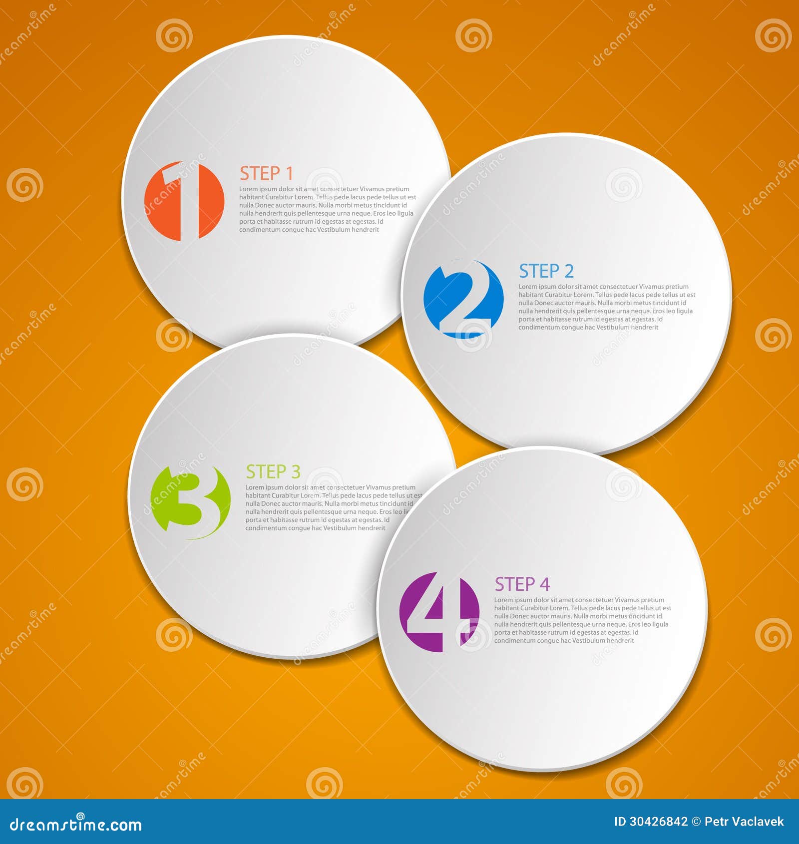 Set of Colorful Vector Sample Option Stickers Stock Vector ...