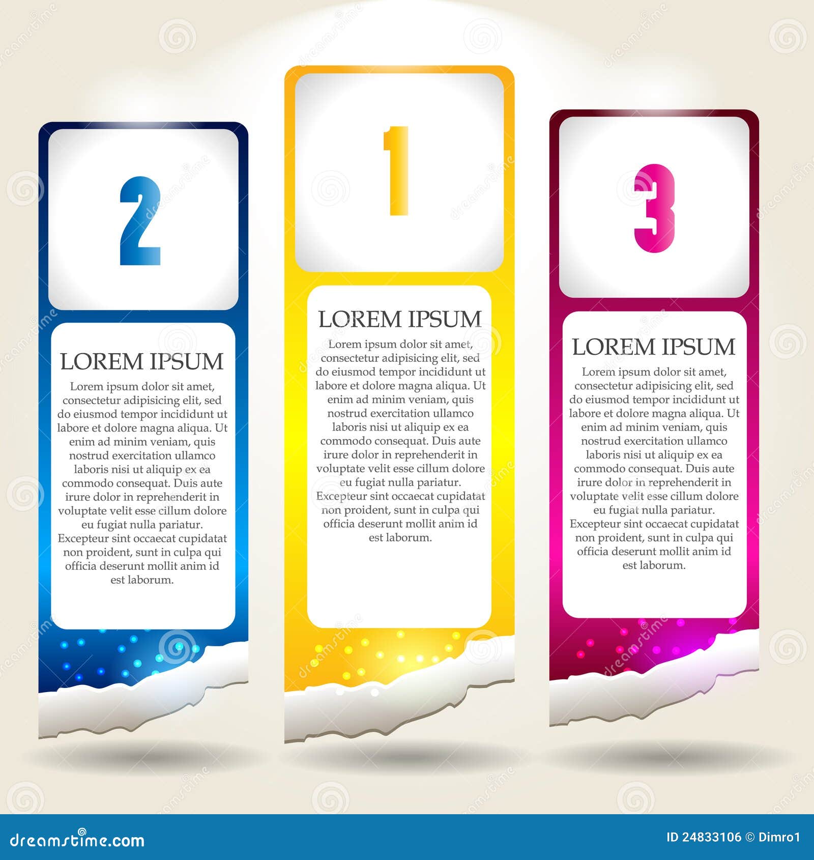 Set of Colorful Vector Sample Stickers Stock Illustration ...