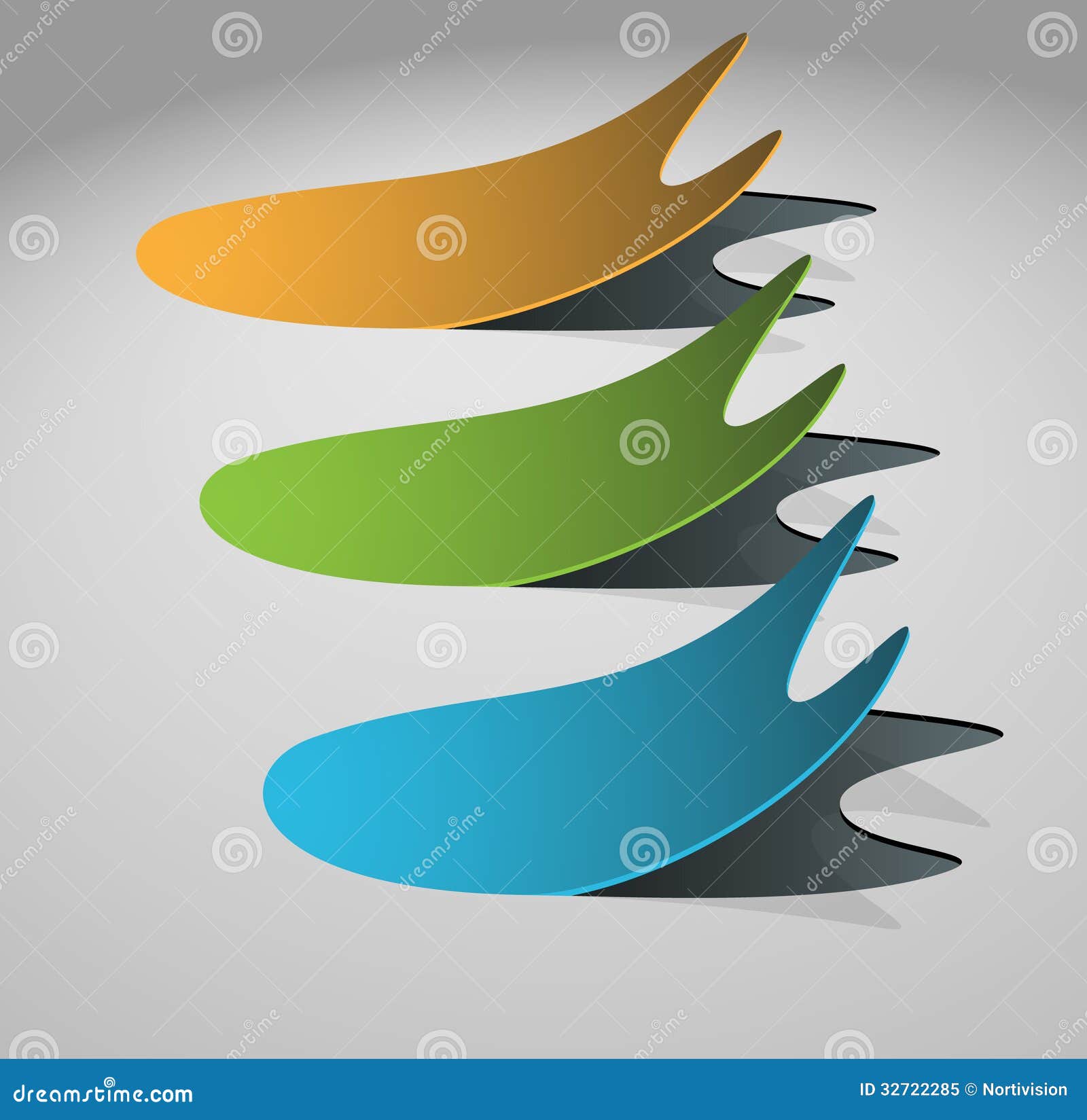 Set of Colorful Vector Stickers Stock Vector - Illustration of empty ...