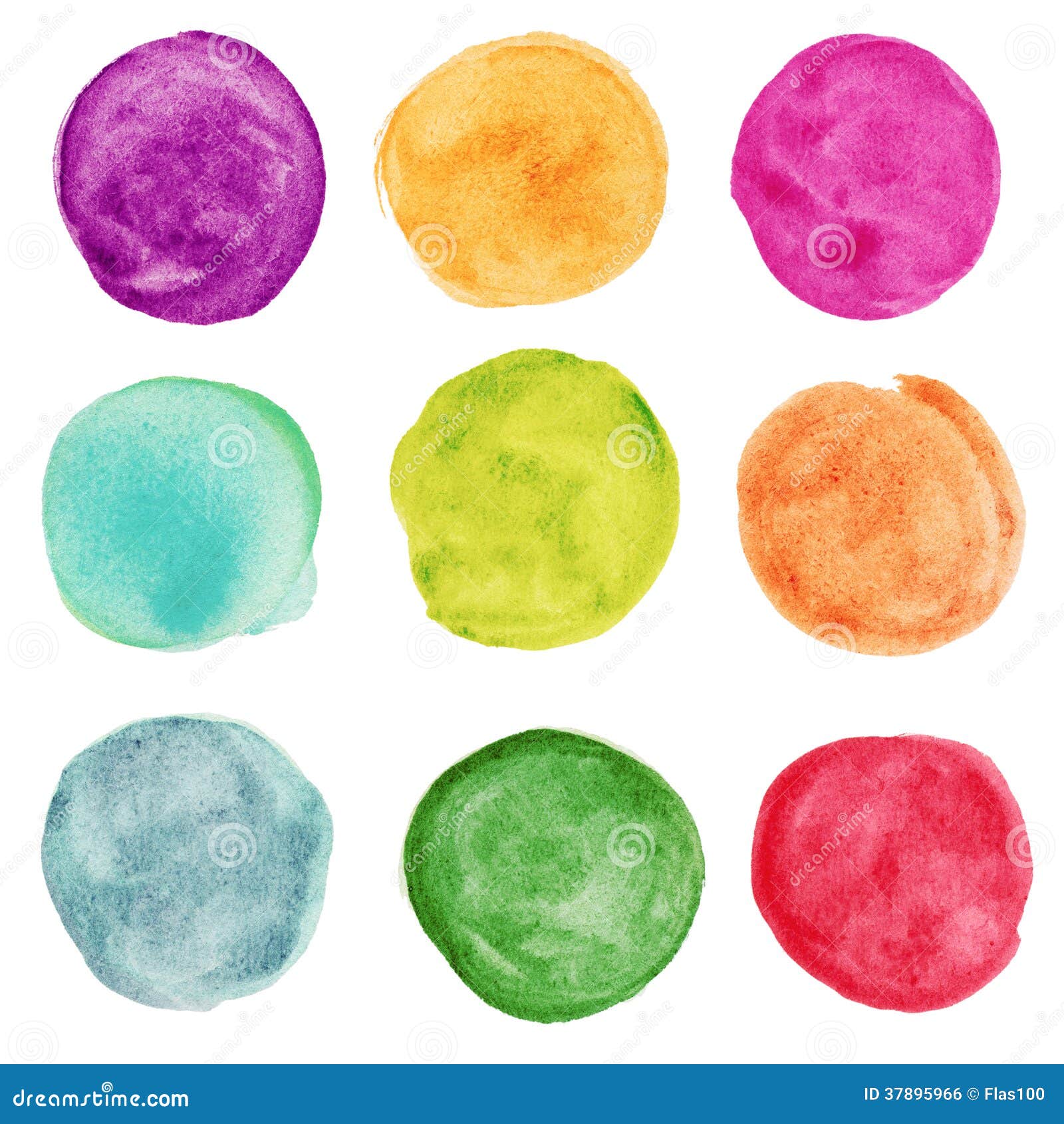 Circle Color Chart Made Of Color Pencils On The Red Background. Royalty ...