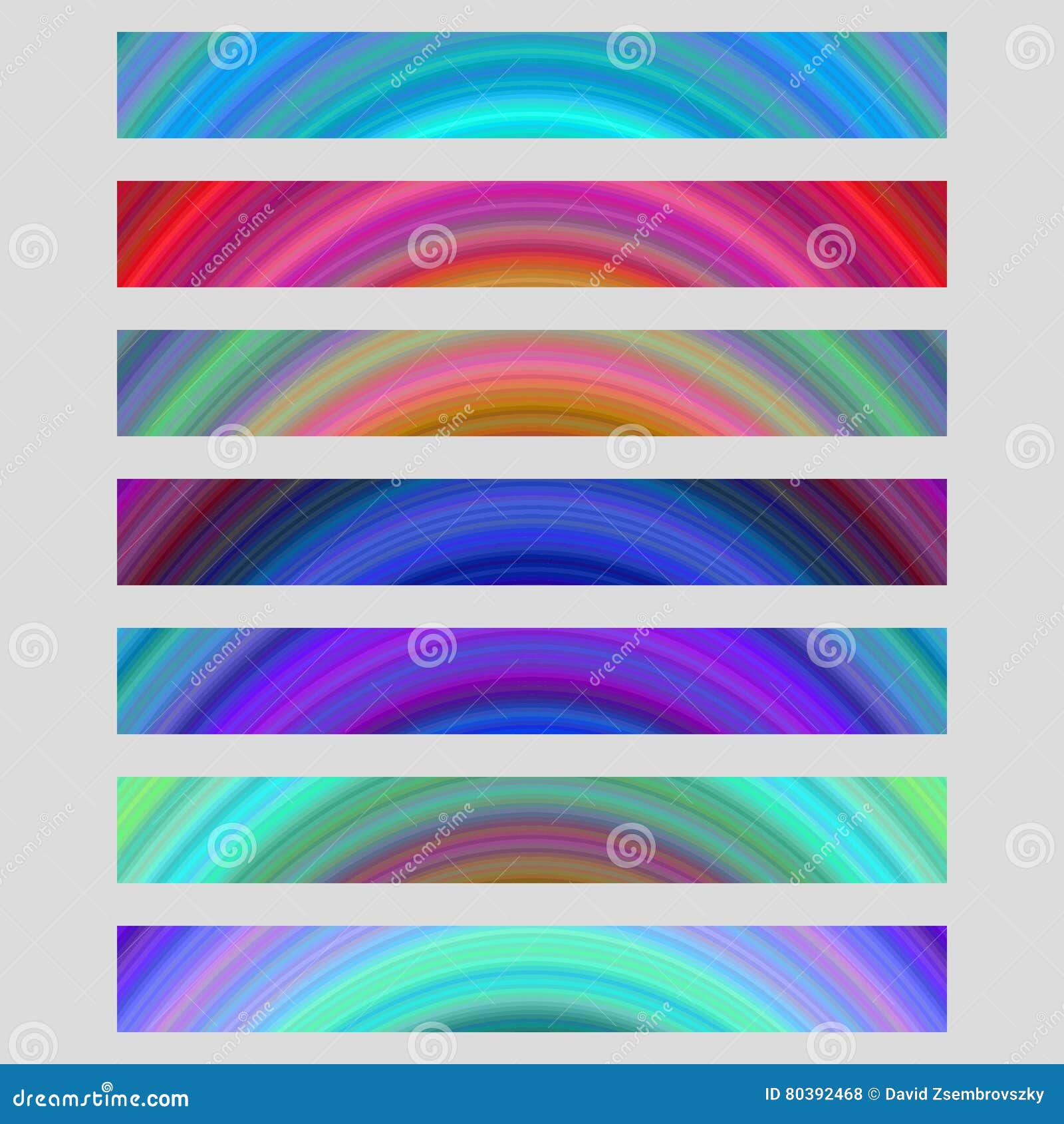 Set of Colorful Web Banner Backgrounds Stock Vector - Illustration of ...