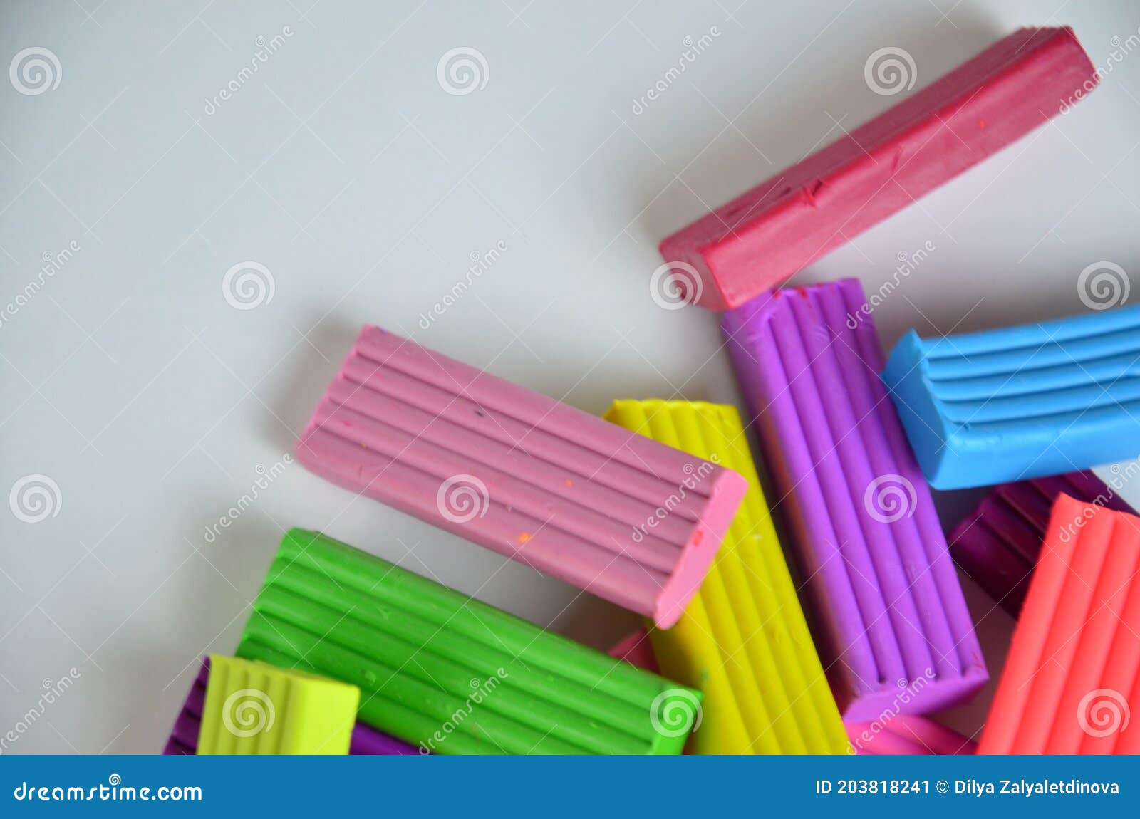 A Set of Colors of Modeling Clay. Modeling and Design for Children. on ...