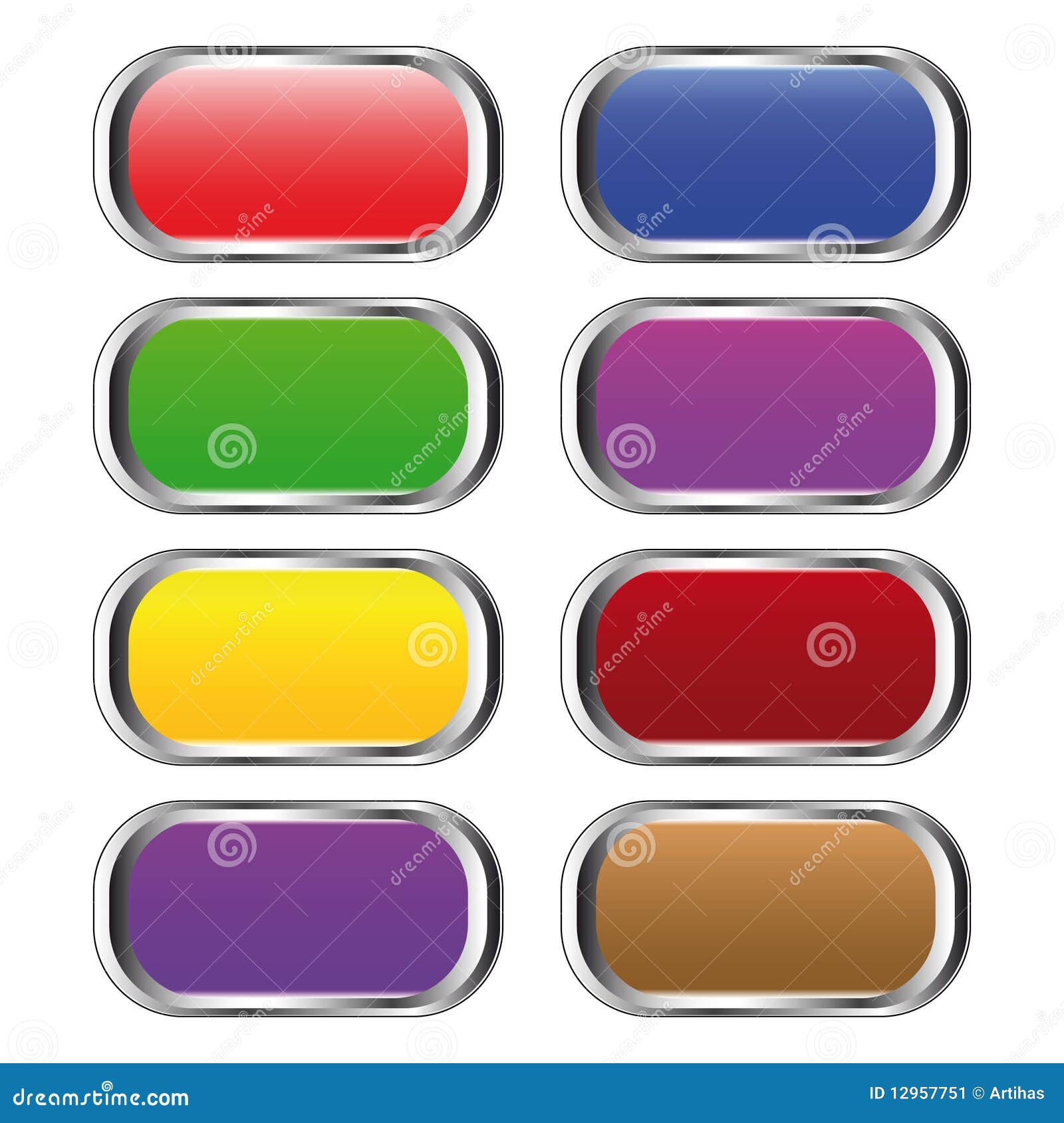 Set of colour buttons stock vector. Illustration of assorted - 12957751