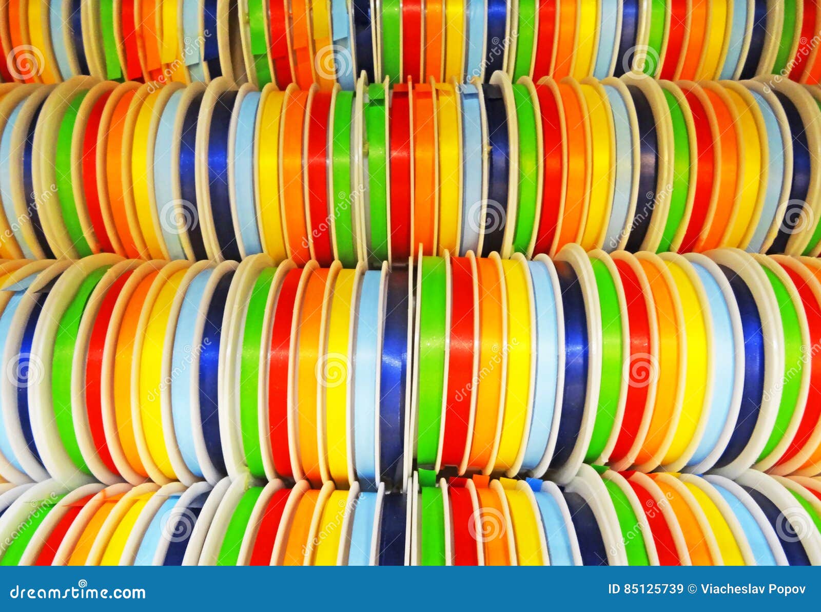 Set of coloured band stock image. Image of colorful, ribbon - 85125739