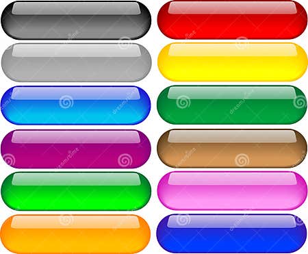 Set of Coloured Buttons stock vector. Illustration of universal - 2796503