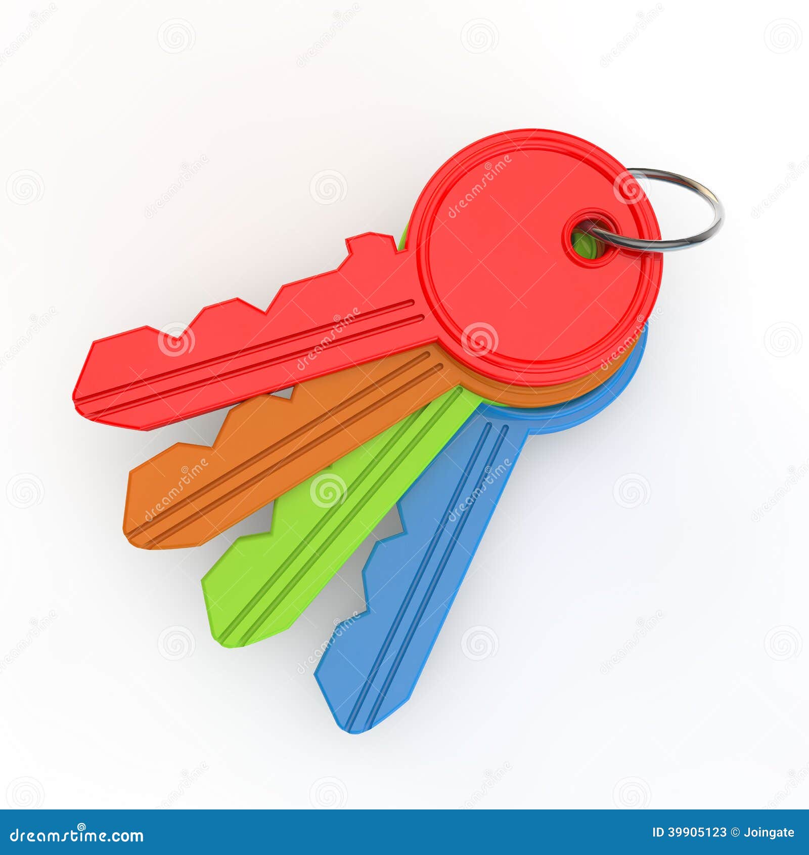 Set of Coloured Keys from Above Stock Image - Image of blue, isolated ...