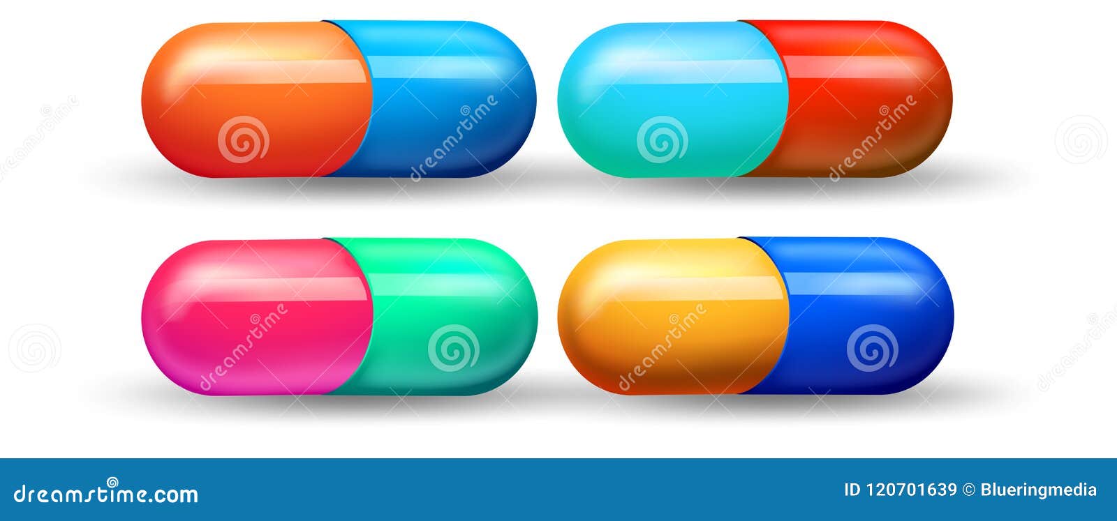 A Set of Colourful Capsule stock vector. Illustration of colourful ...